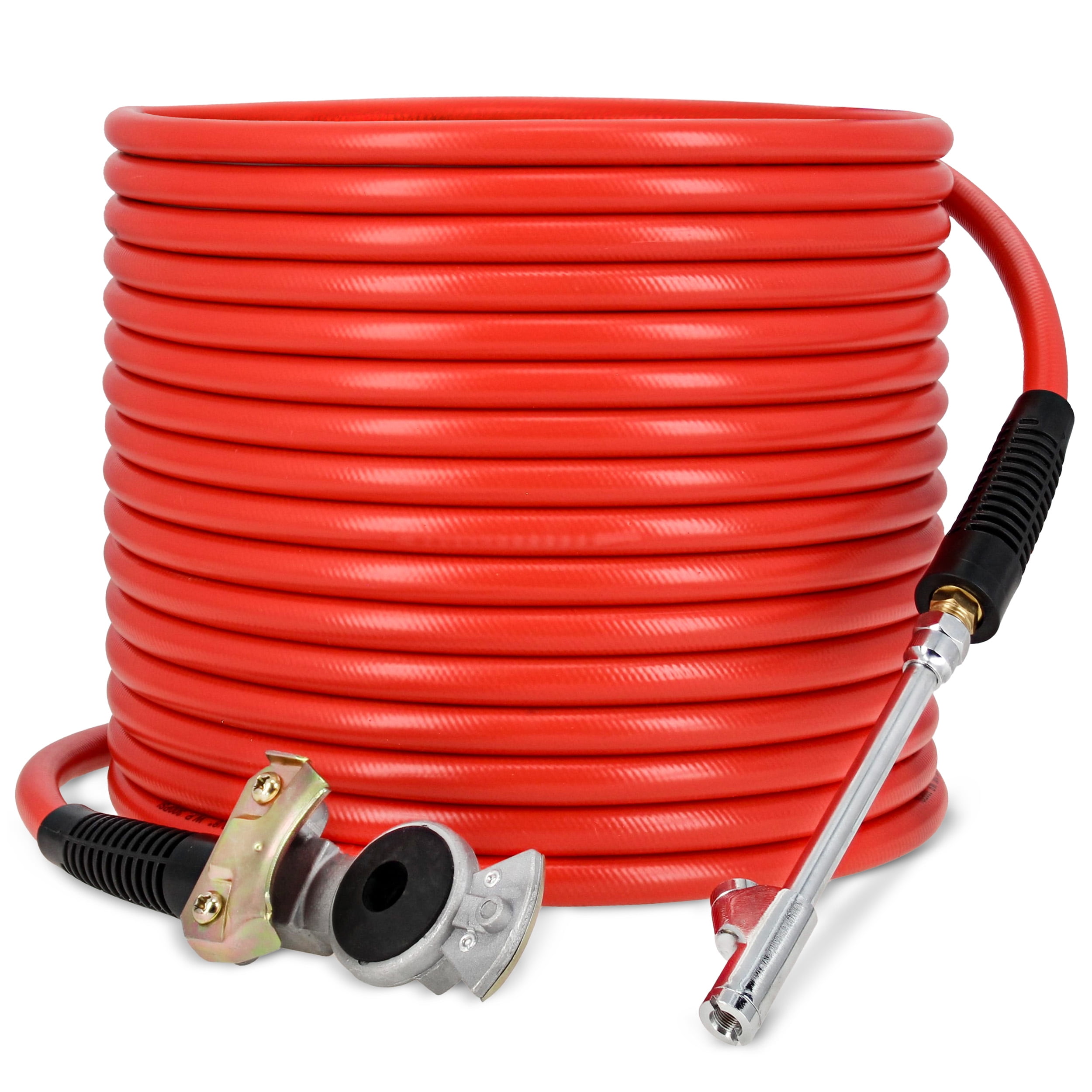 ABN 3/8in Portable Air Compressor Hose 50ft, 300 PSI Flex PVC Air Line ...
