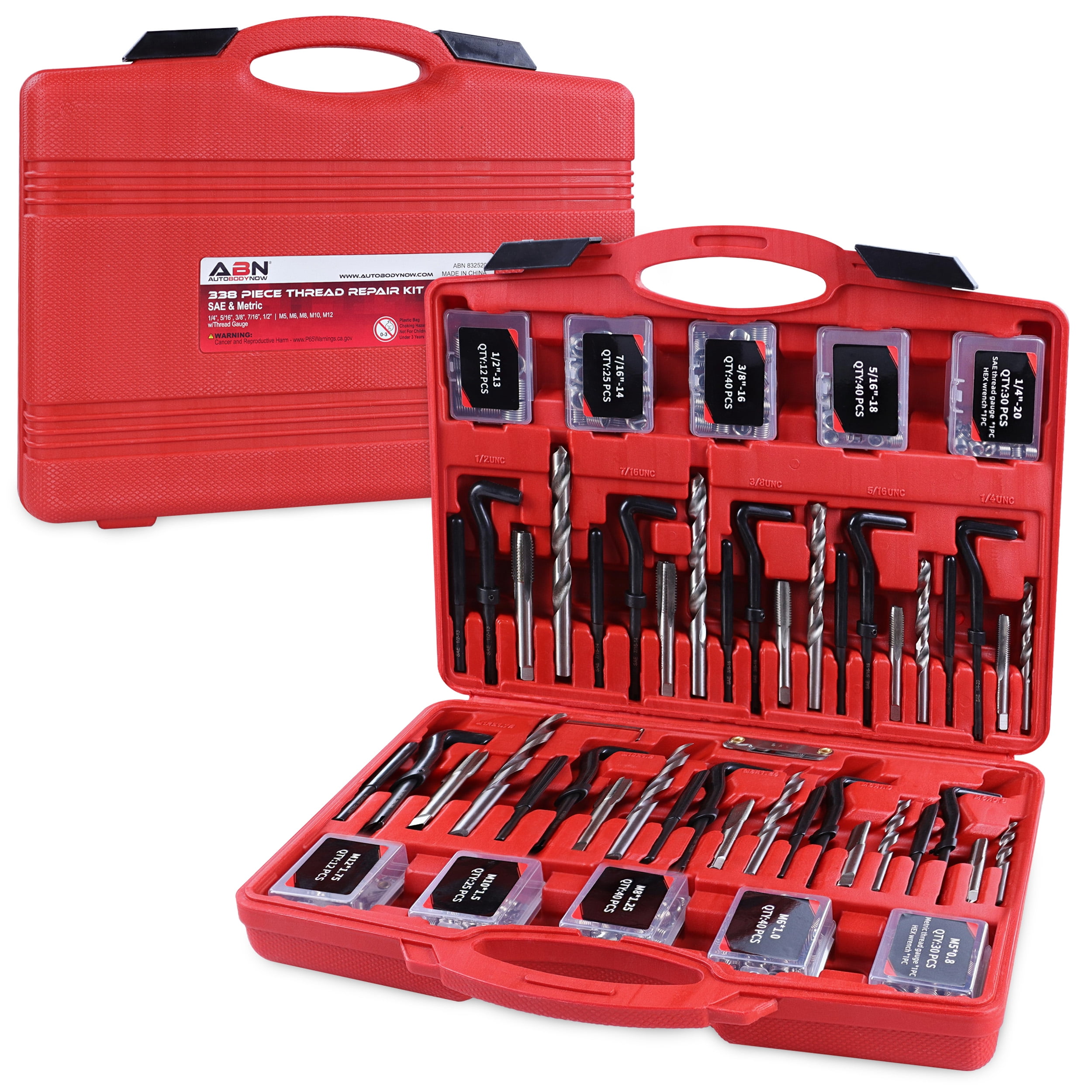 ABN 338 PC Thread Repair Kit - SAE & Metric sizes Thread Restoration ...