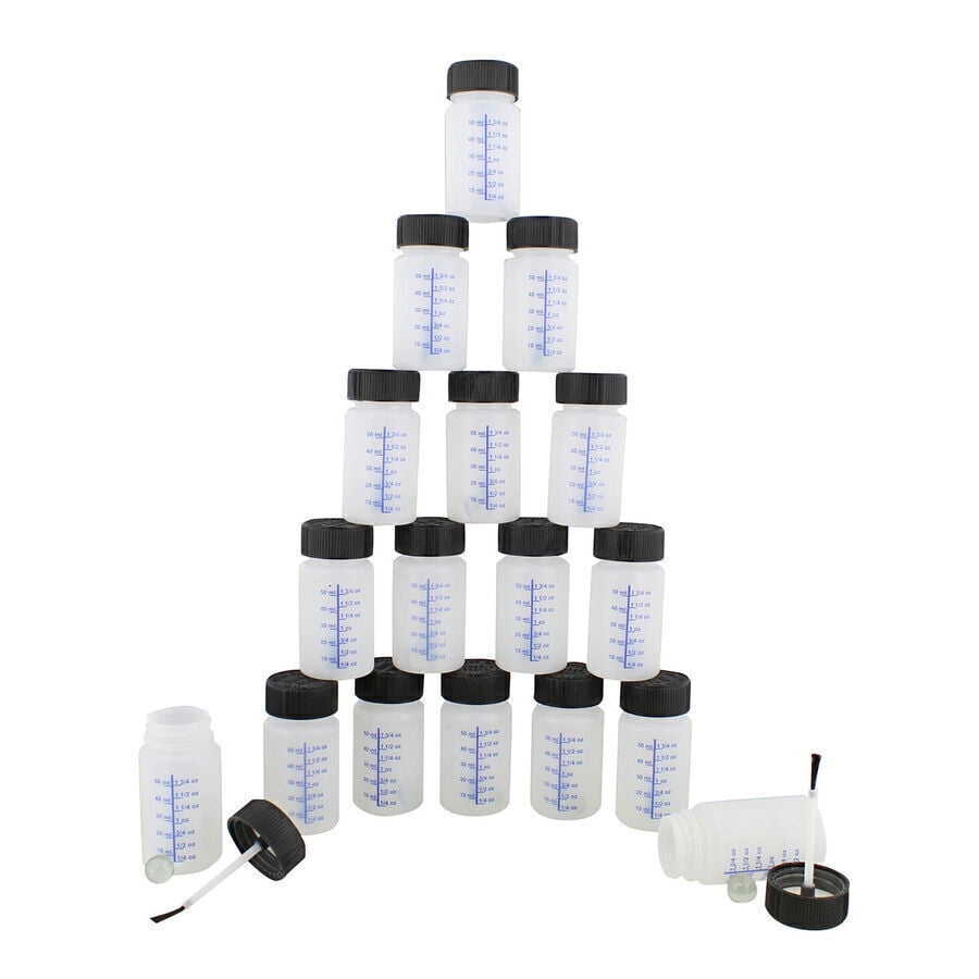ABN Auto Paint Touch Up Bottles, Empty Paint Bottles with Brush, 2 Oz ...