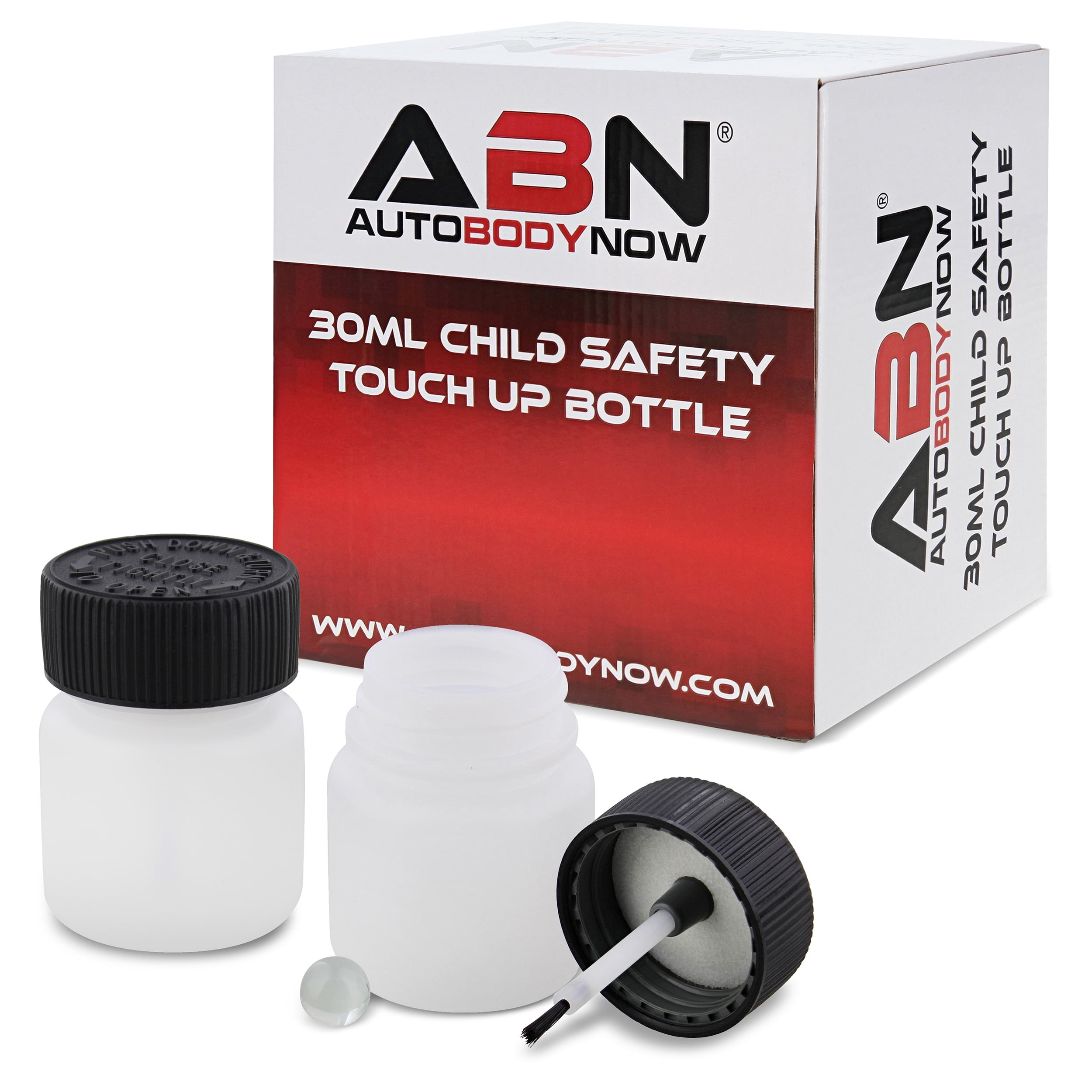 ABN Auto Paint Touch Up Bottles with Brush and Marble - 50pk 30mL ...