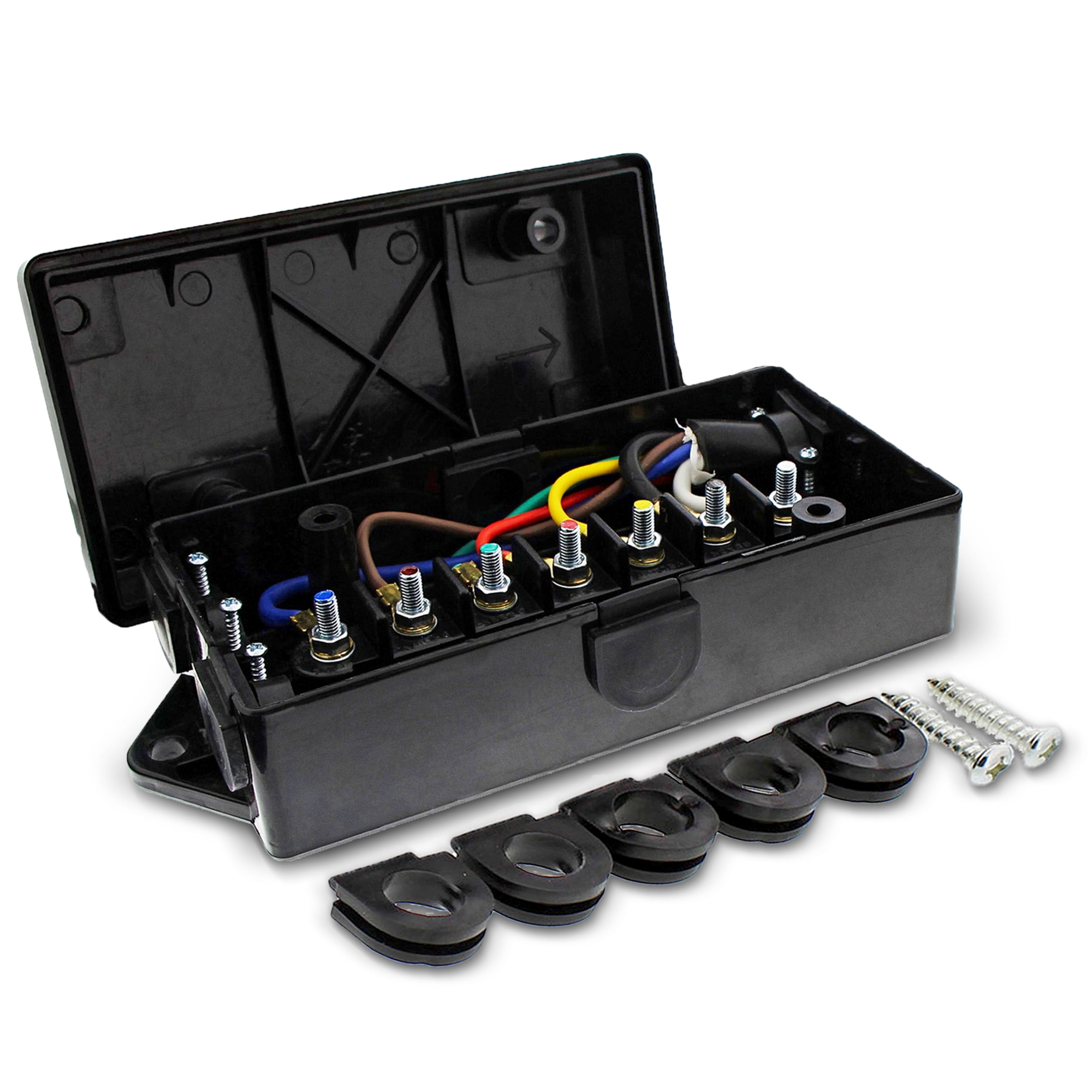 ABN Electrical Wire Connector 7 Gang/Pole Junction Box 1-Pack for ...