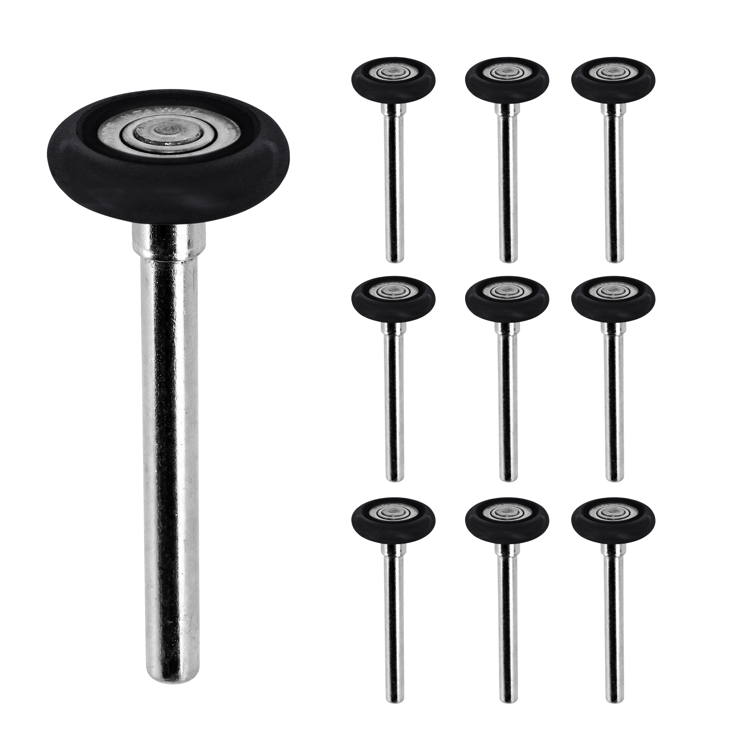 ABN Garage Door Rollers Nylon Garage Door Wheels Replacement Black 10 ...