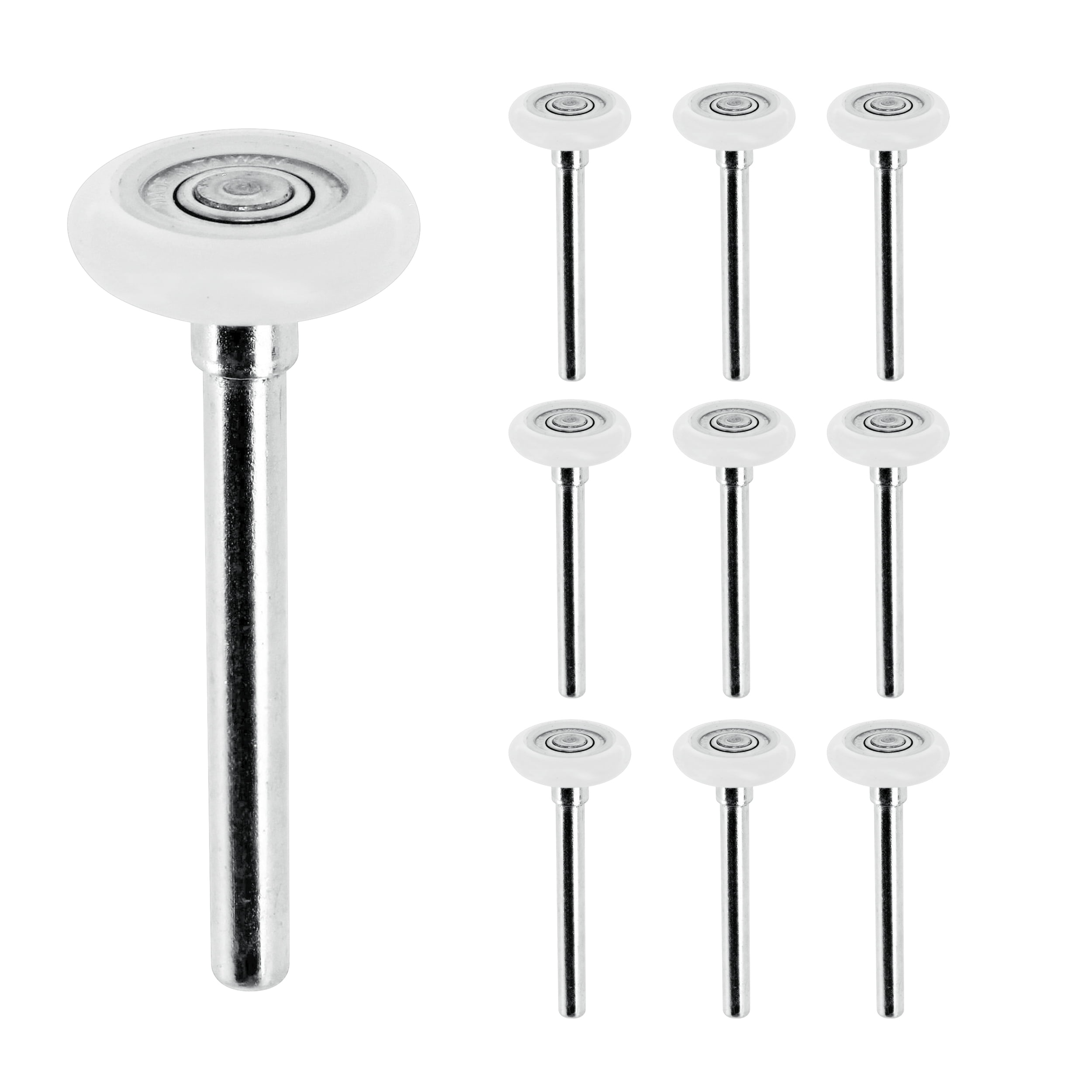 ABN Garage Door Rollers Nylon Garage Door Wheels Replacement White 10 ...