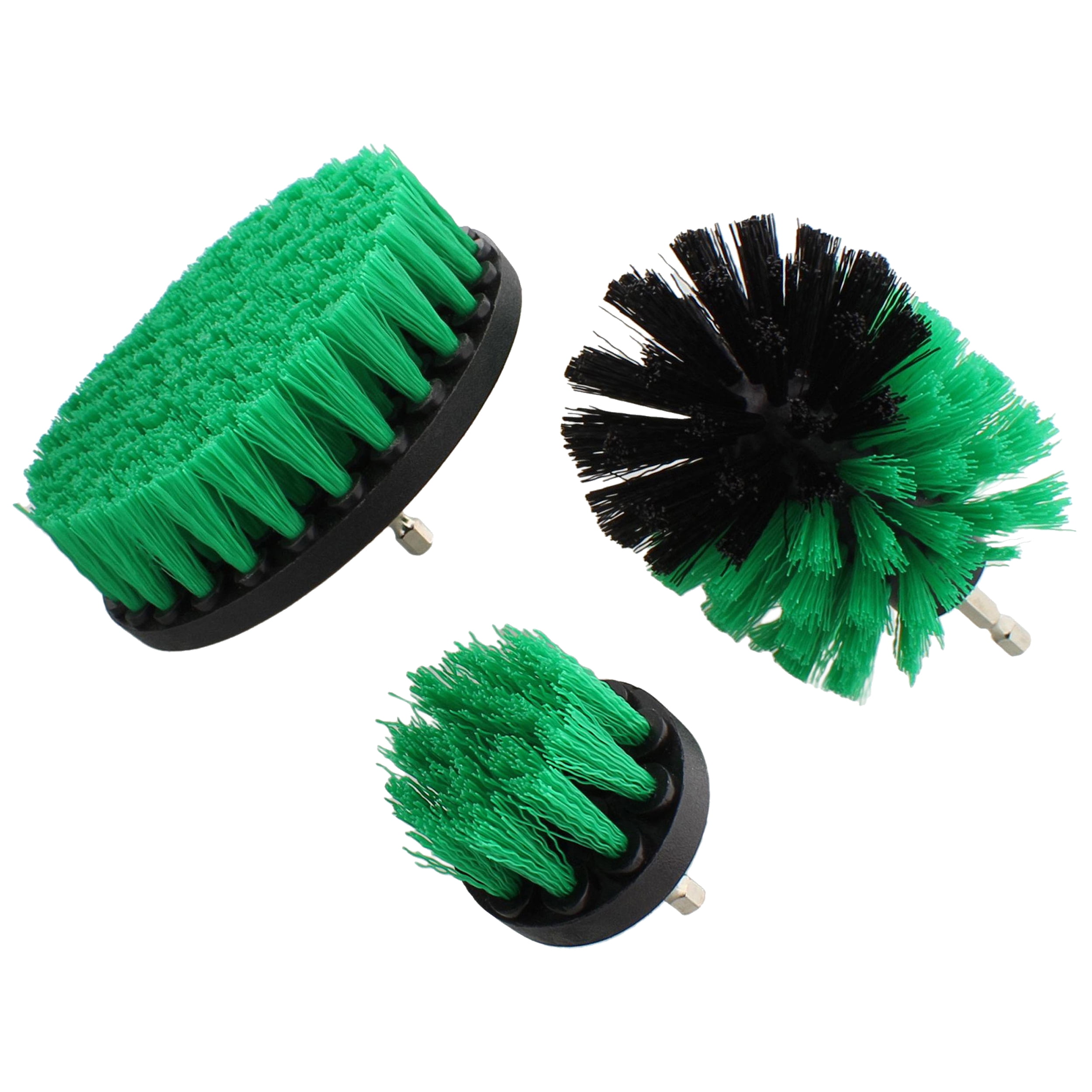 ABN Green Medium Scrubber Drill Attachment Brush 3pc Set for 1/4in ...