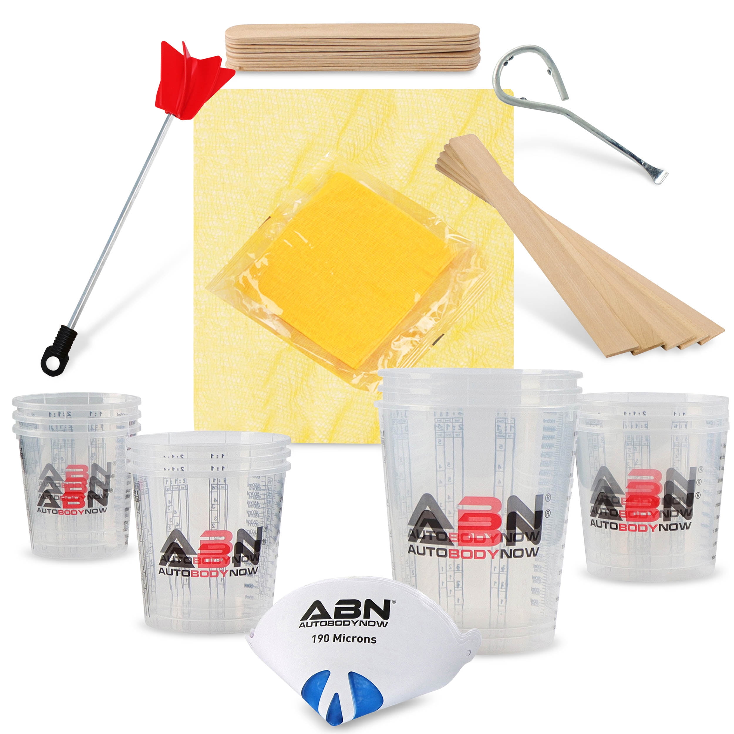 ABN Paint Mixing Cups Kit, 40pc Epoxy Measuring Set, Resin Stir ...