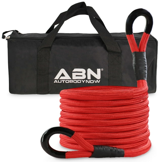 ABN 20ft Kinetic Recovery Tow Rope Kit with 6in Soft Shackles for ...