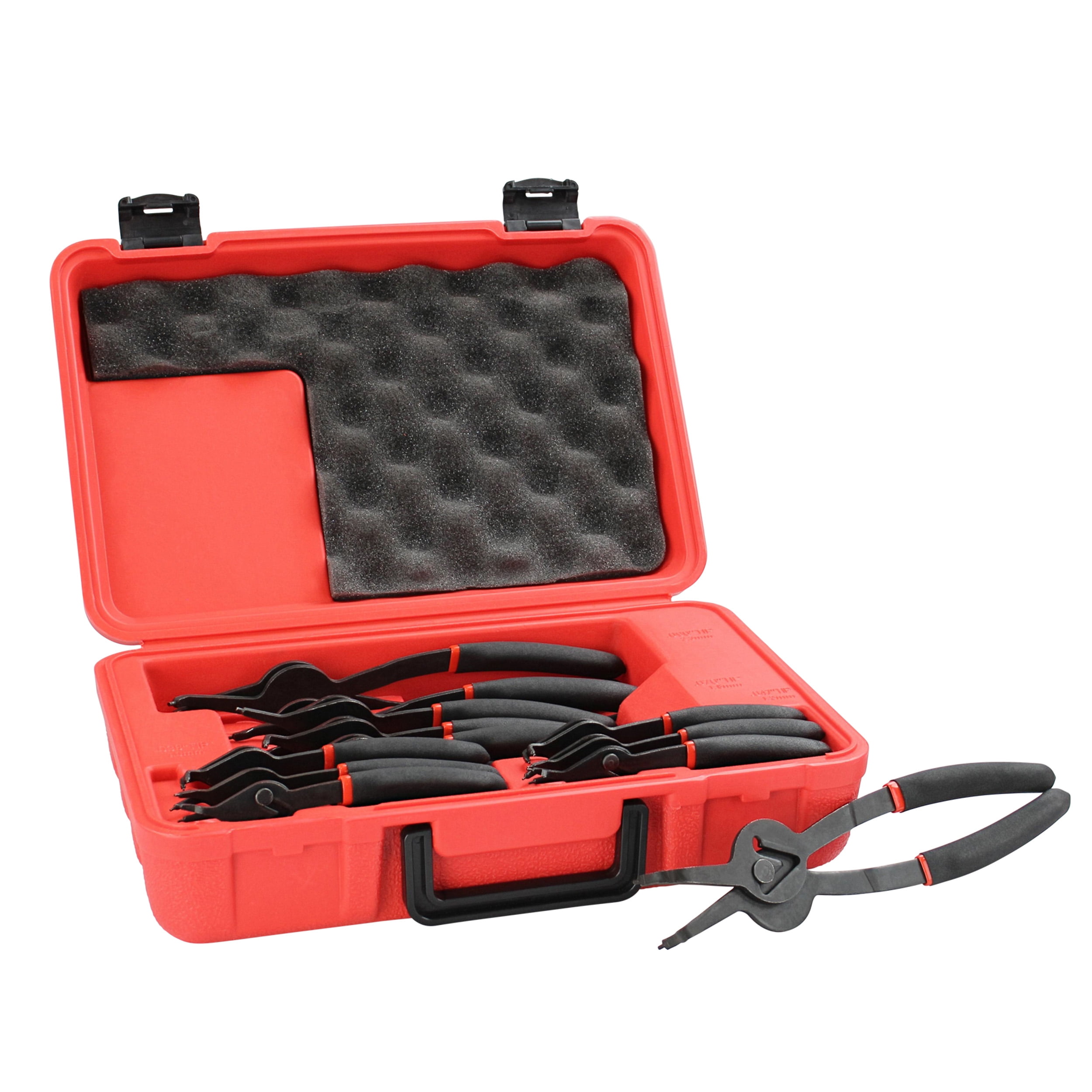 ABN Lock Ring Pliers Set of 12 - Fixed and Angled C Ring Pliers with ...