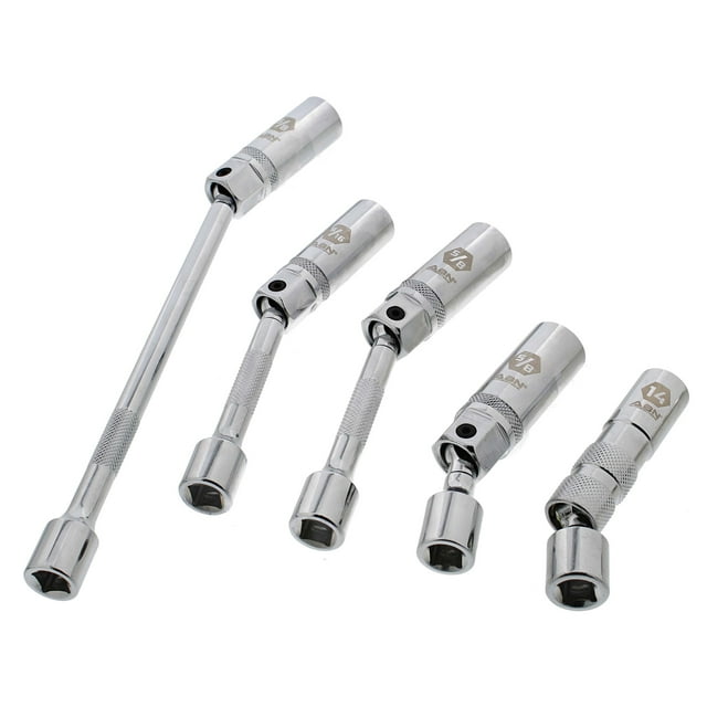 ABN Magnetic Swivel Spark Plug Socket Set 5pc - Ignition System Socket ...
