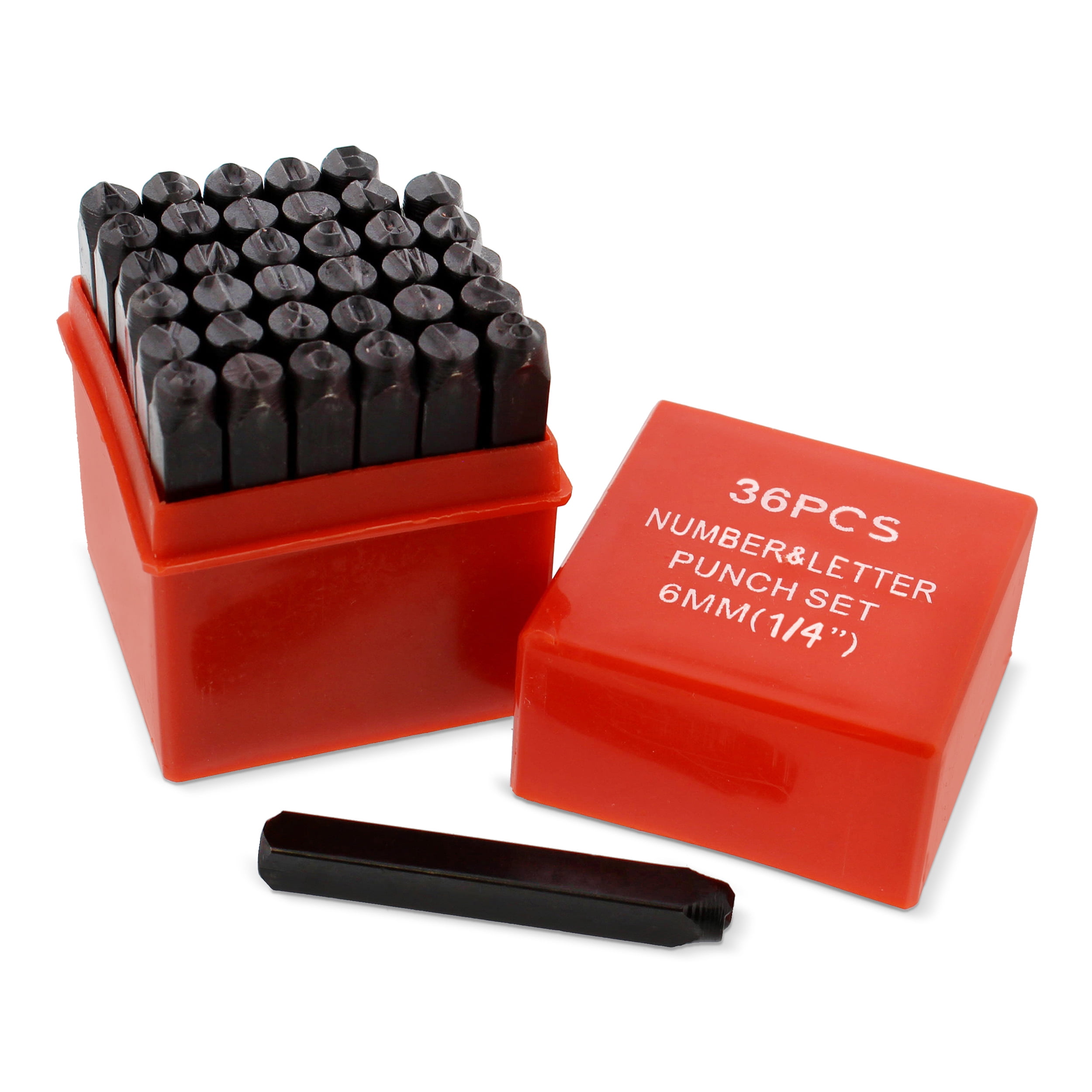 ABN Metal 1/4" Inch Stamping 36-Piece Tool Kit – Embossing & Engraving ...