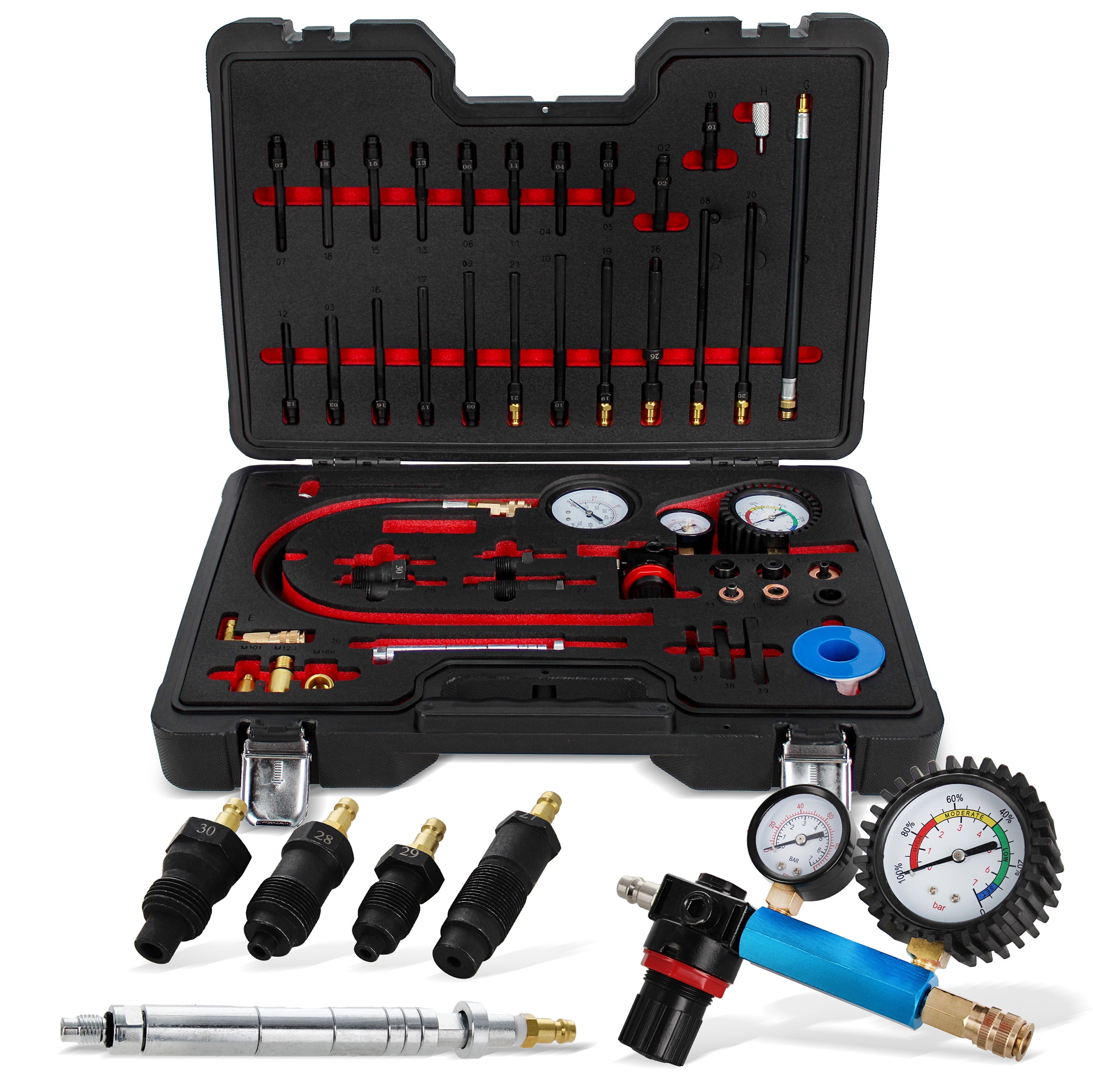 ABN Petrol & Diesel Engine Compression and Leakage Test Kit - Fits Most ...