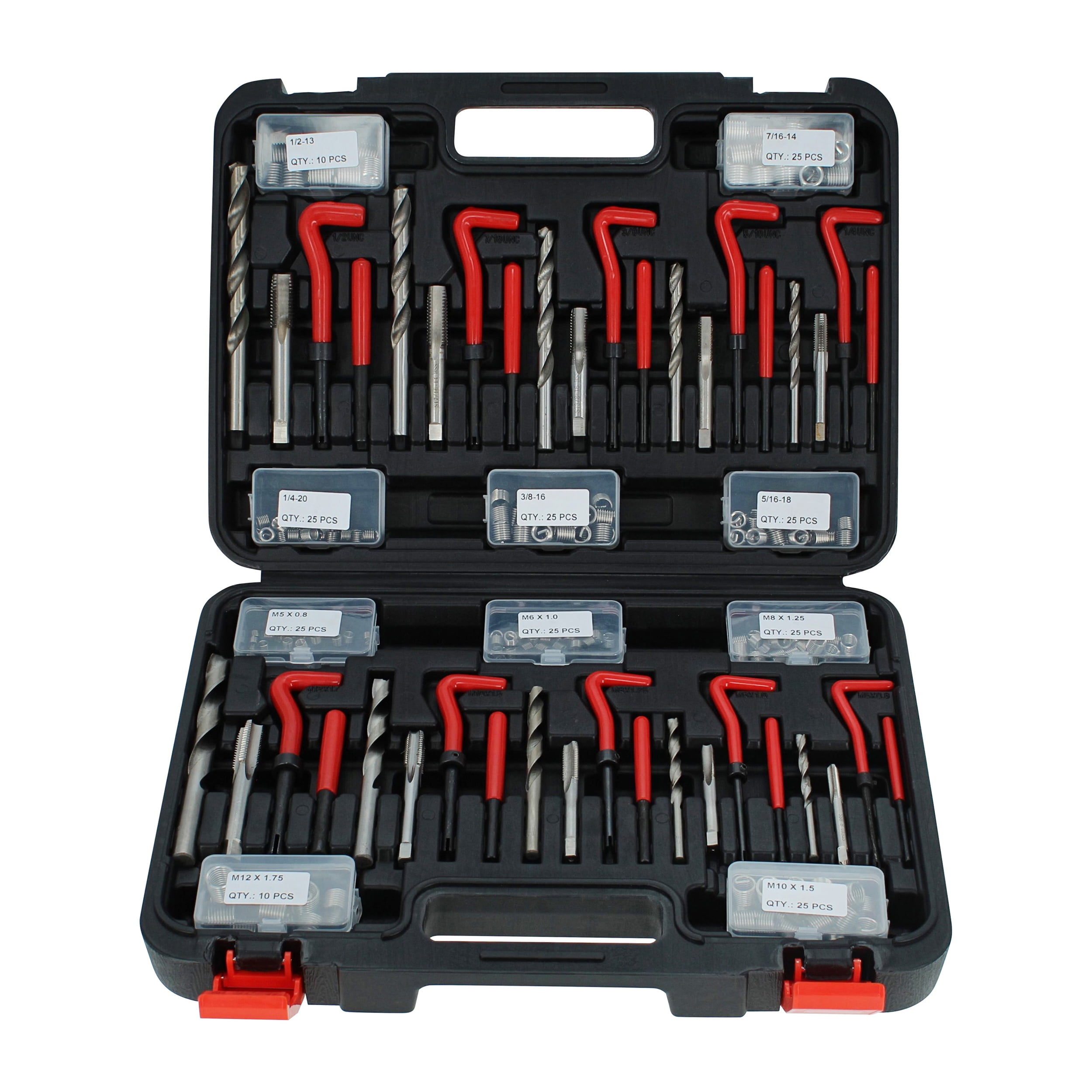 Abn Power Coil Thread Repair Kit 261pc Rethreading Kit Metric And Sae