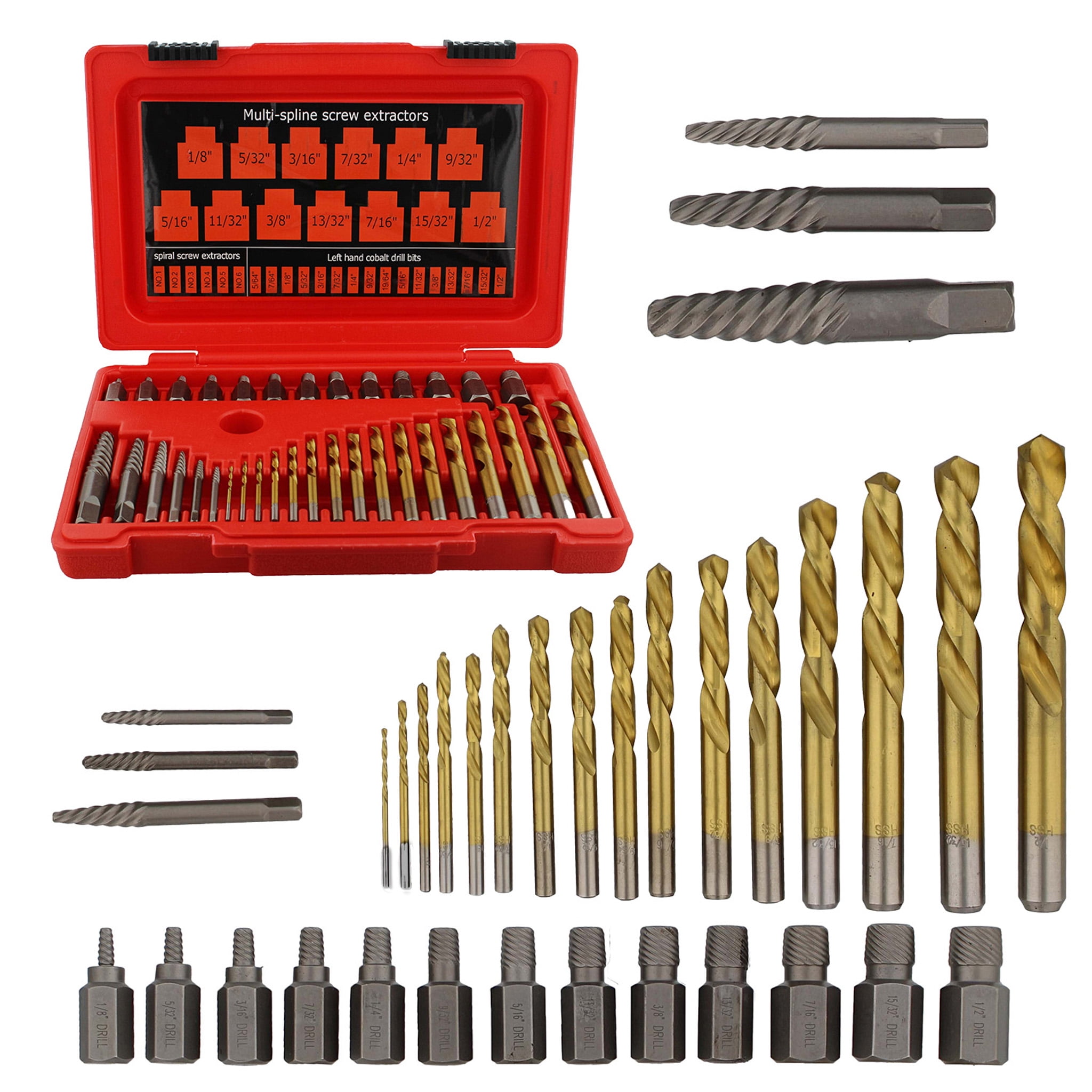 ABN Screw and Bolt Extractor Set Stripped Screw and Rounded Bolt ...