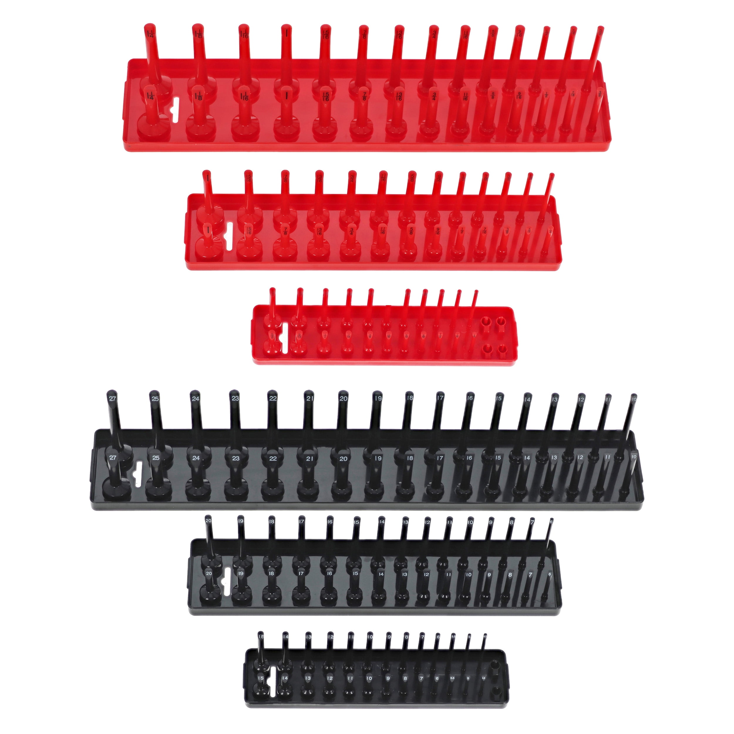 ABN 6pk Tool Box Socket Organizer Tray Set - Small and Deep Well Socket ...