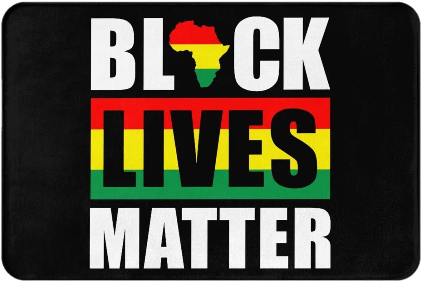 ABOAKRL Black Lives Matter African American Durable Doormat Indoor ...