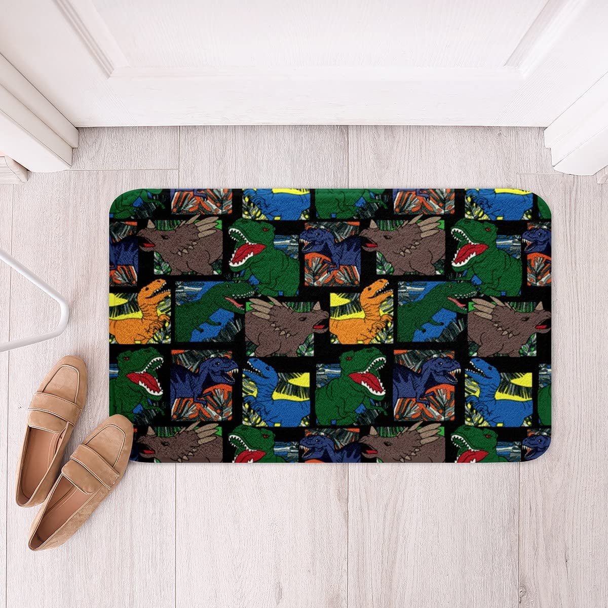 ABOAKRL Cartoon Dinosaur Funny Doormat Home Decor Mats Indoor Doormat ...