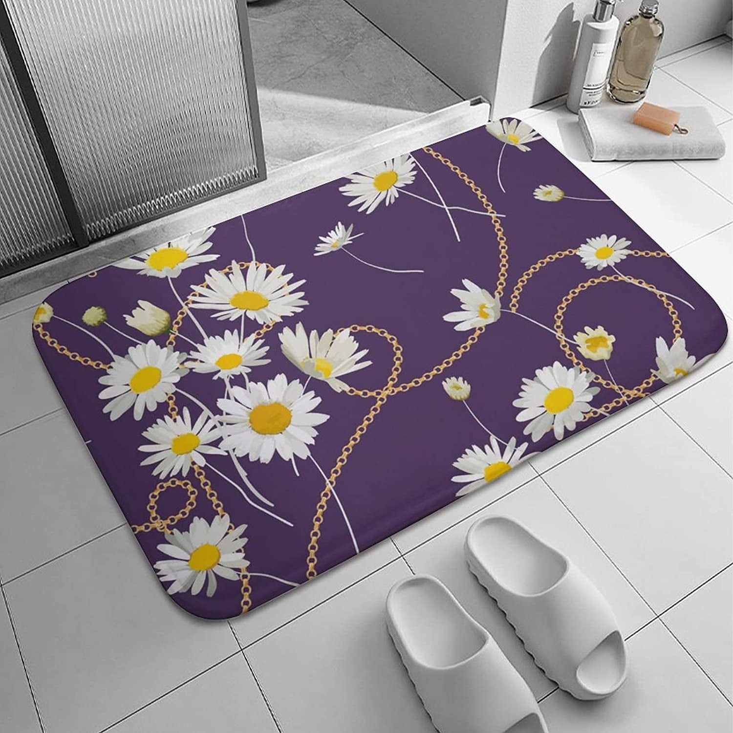 ABOAKRL Daisy Funny Doormat Home Decor Mats Indoor Doormat Non-Slip Mat ...