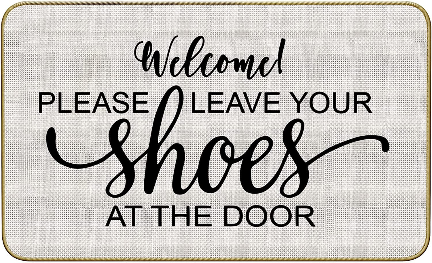 ABOAKRL Funny Please Leave Your Your Shoes at The Door Doormat Door Mat ...