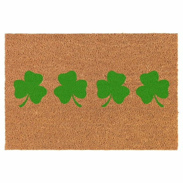 ABOAKRL Leaf Clovers Irish St Patrick's Day Funny Doormat Home Decor ...