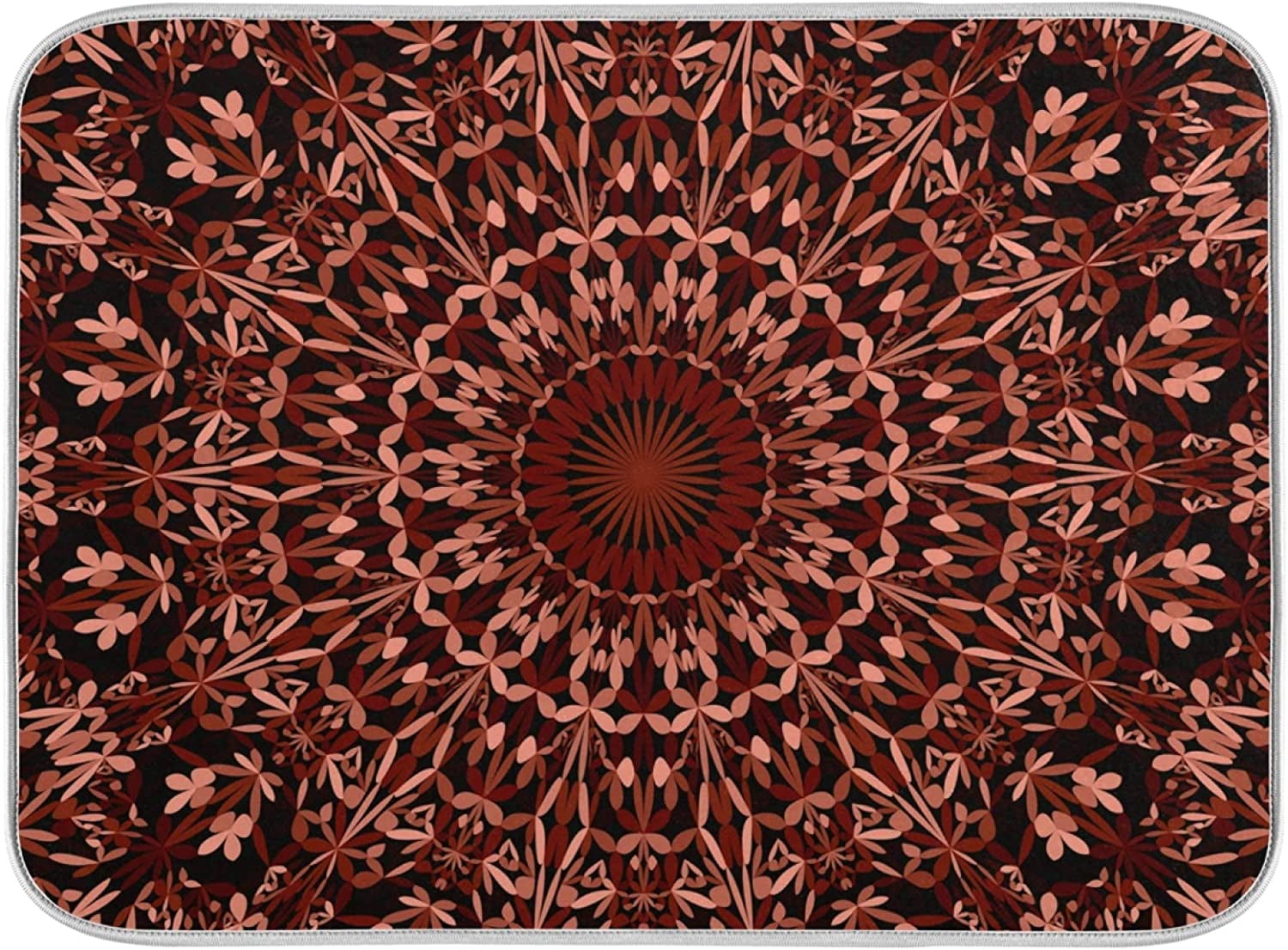 ABOAKRL Mandala Maroon Boho Funny Doormat Home Decor Mats Indoor ...