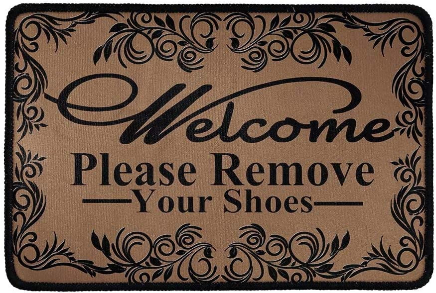 ABOAKRL Practical Doormat for Home Entrance Please Remove Your Shoes ...
