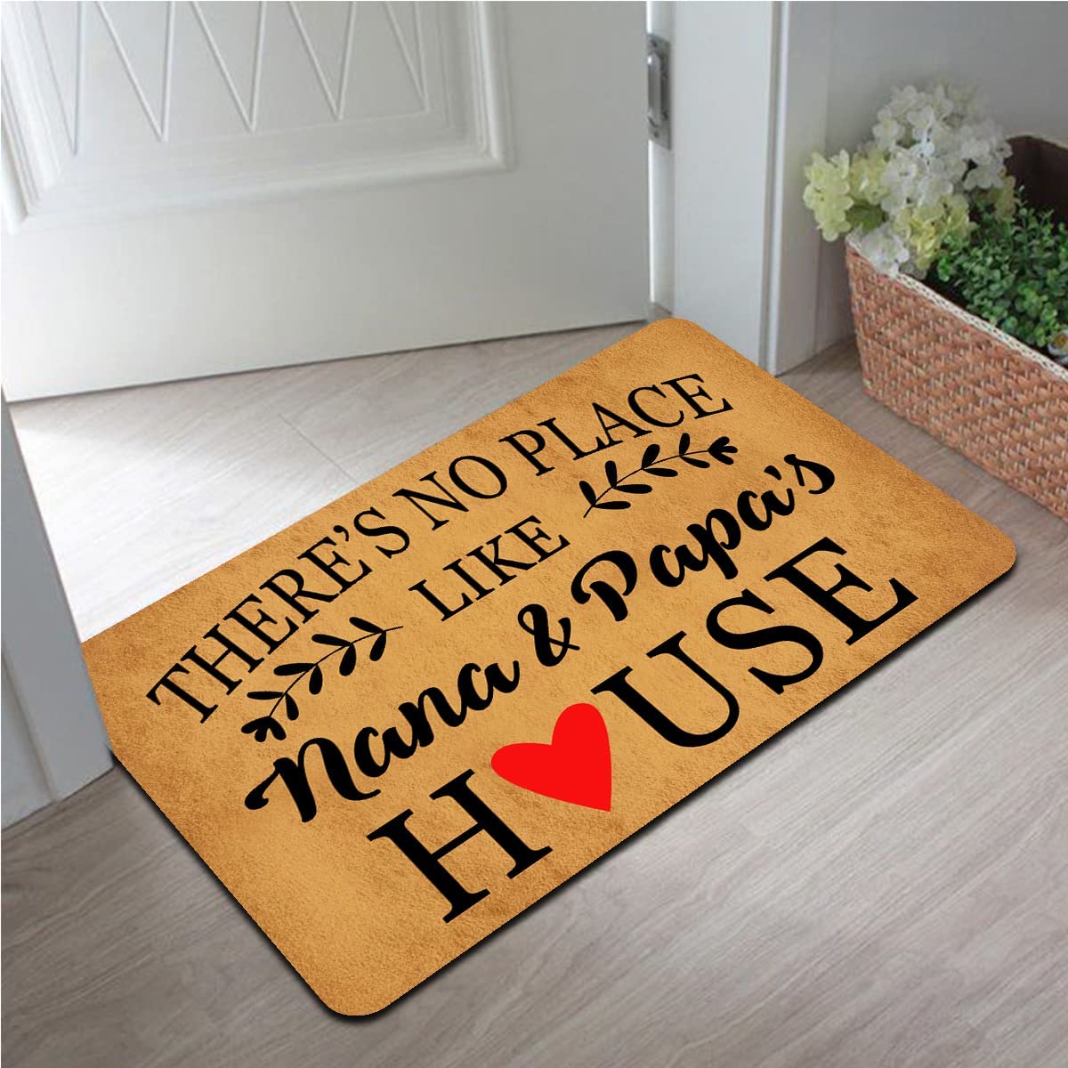 ABOAKRL Welcome Mat Doormat for Home Entrance There's No Place Like ...