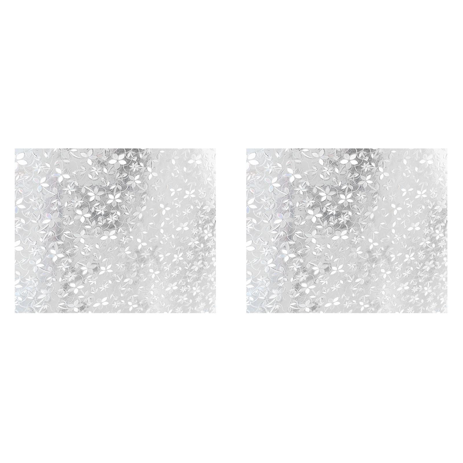 ABODELINE 2PCS 3D Window Film No Glue Privacy for Glass Sticker Static ...
