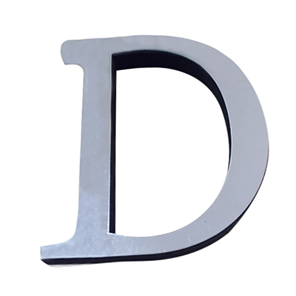 ABODELINE 3D Acrylic Alphabet Mirror Wall Stickers 26 Letter Self ...