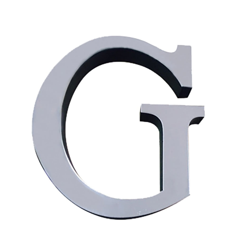 ABODELINE 3D Acrylic Alphabet Mirror Wall Stickers 26 Letter Self ...