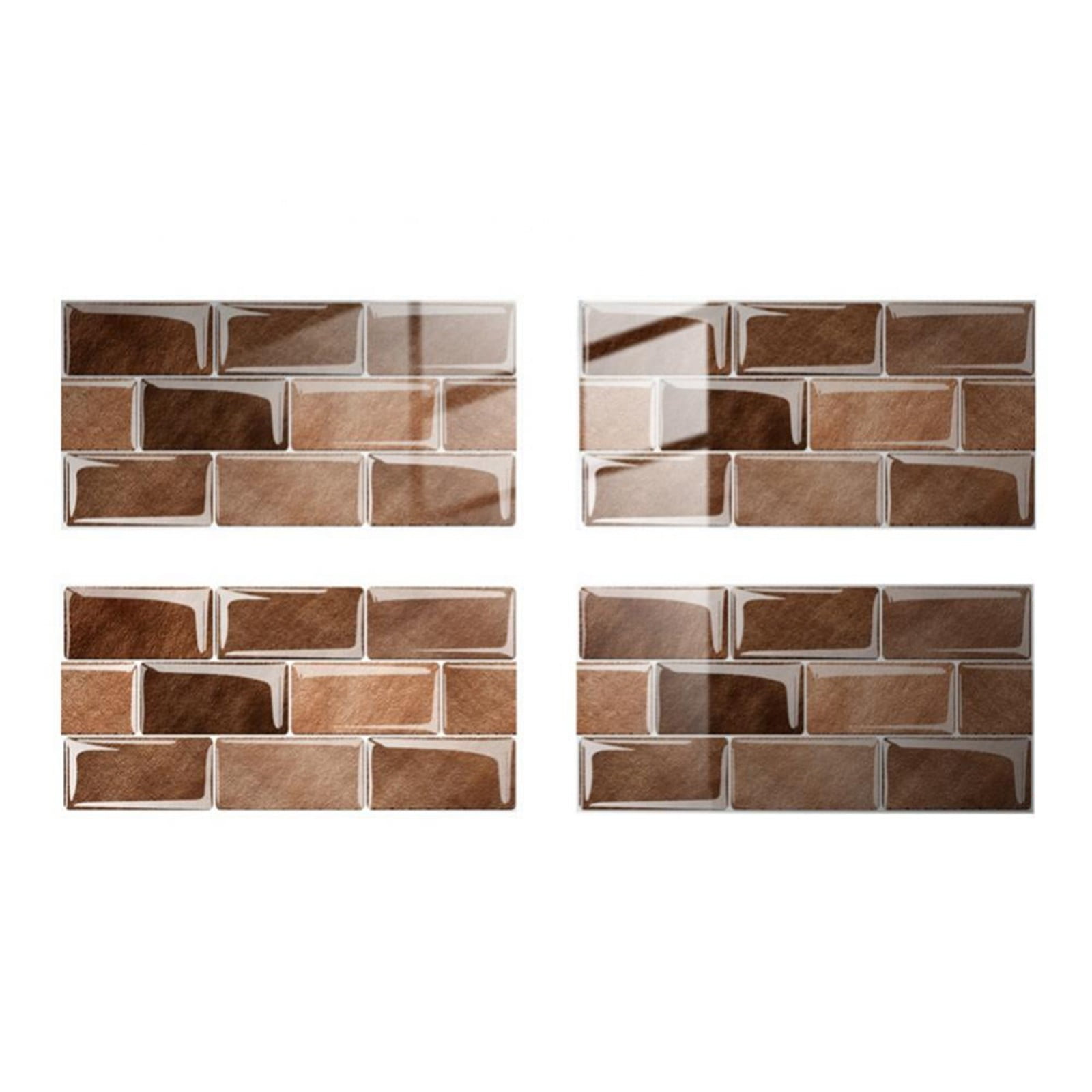 ABODELINE 4-Sheet White Peel and Stick Wallpaper, Subway Tile 6''x12 ...