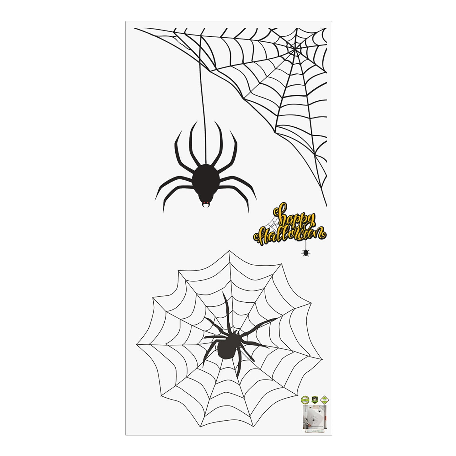 ABODELINE Halloween Decorations Window Clings Decor, Extra Large ...