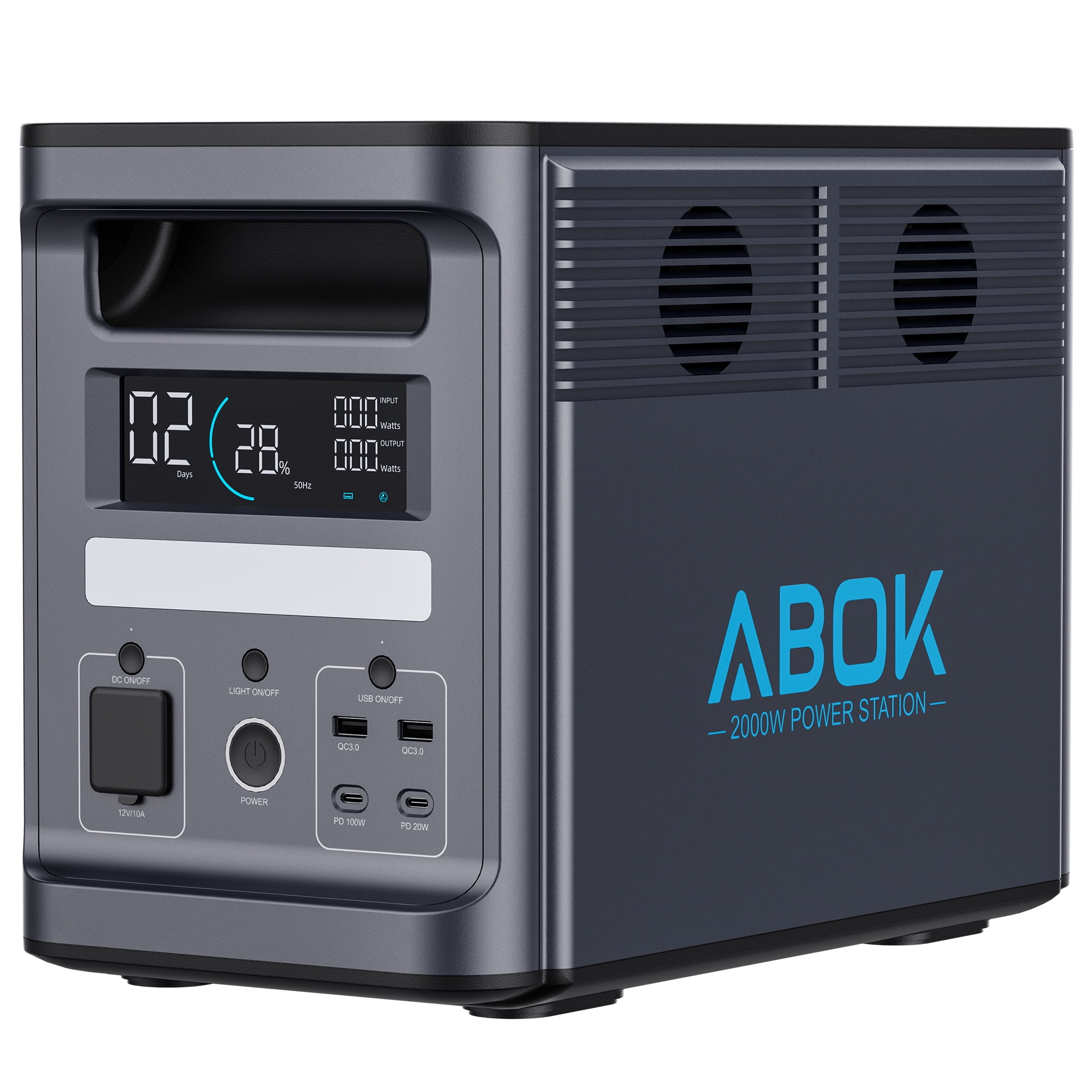 ABOK Ark2000 Power Station, 2000W 1536Wh Expandable LiFePO4 Portable ...