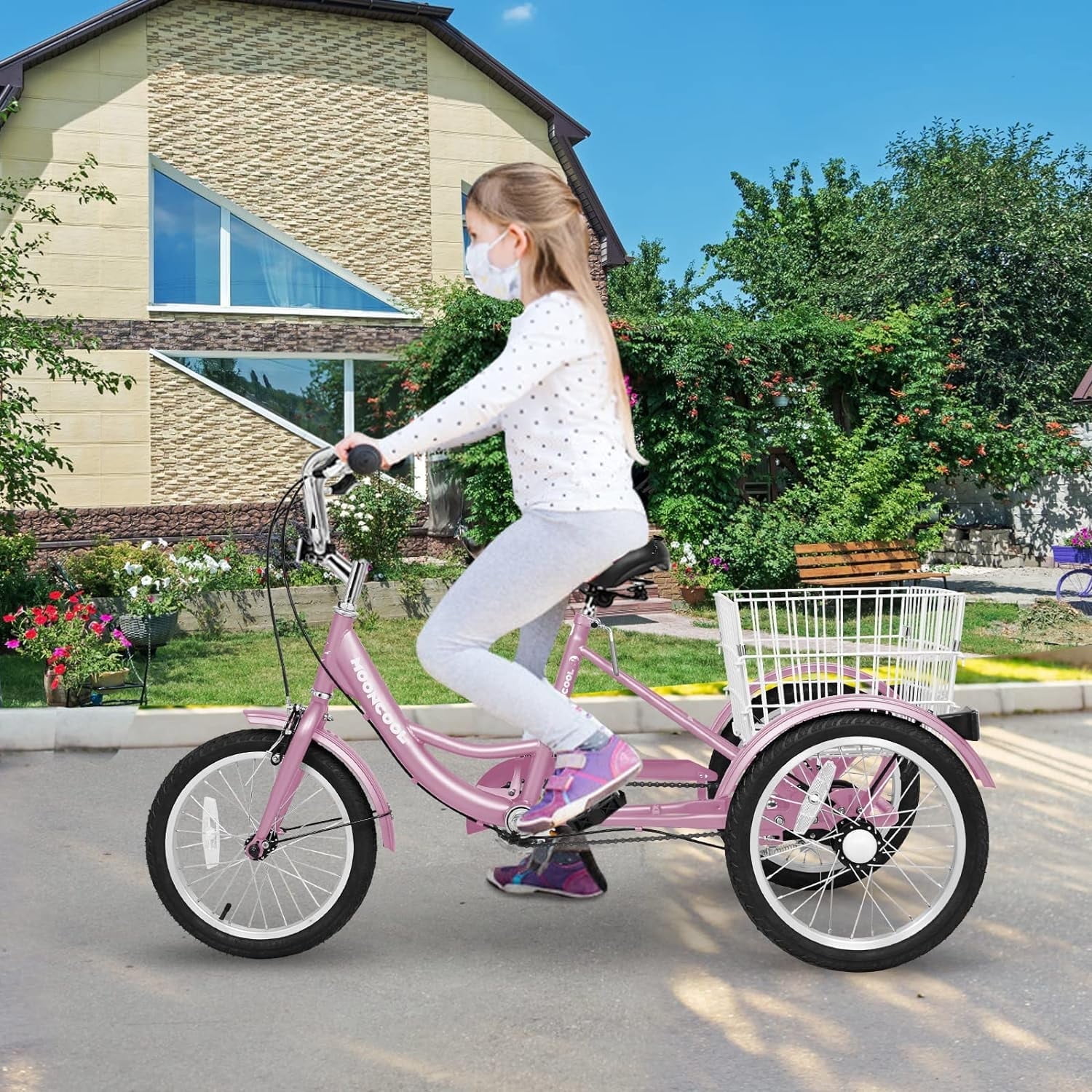 ABORON 16 inch Tricycle Trikes for Beginner Riders, Single Speed 3 ...