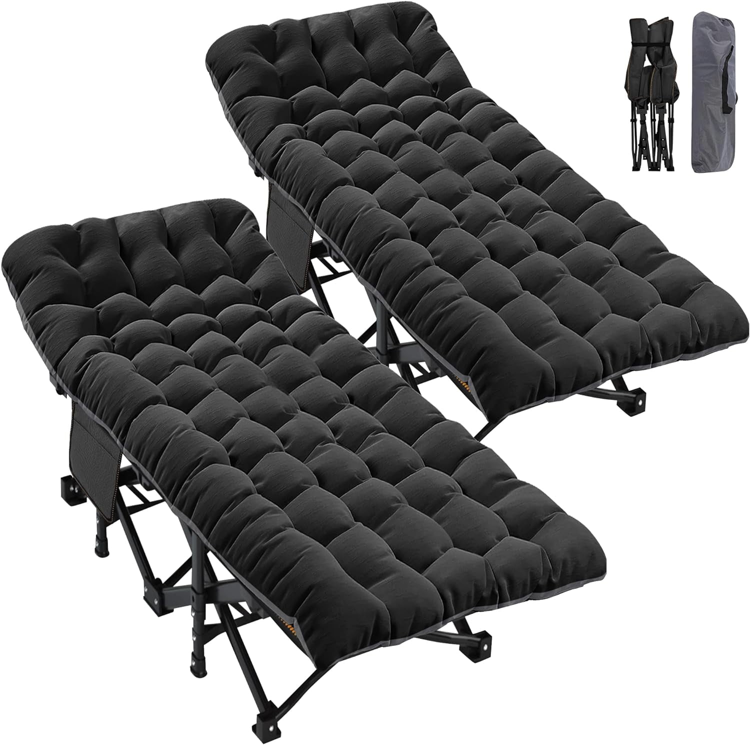 ABORON Portable & Comfortable Folding Camping Cot for Adults & Kids ...