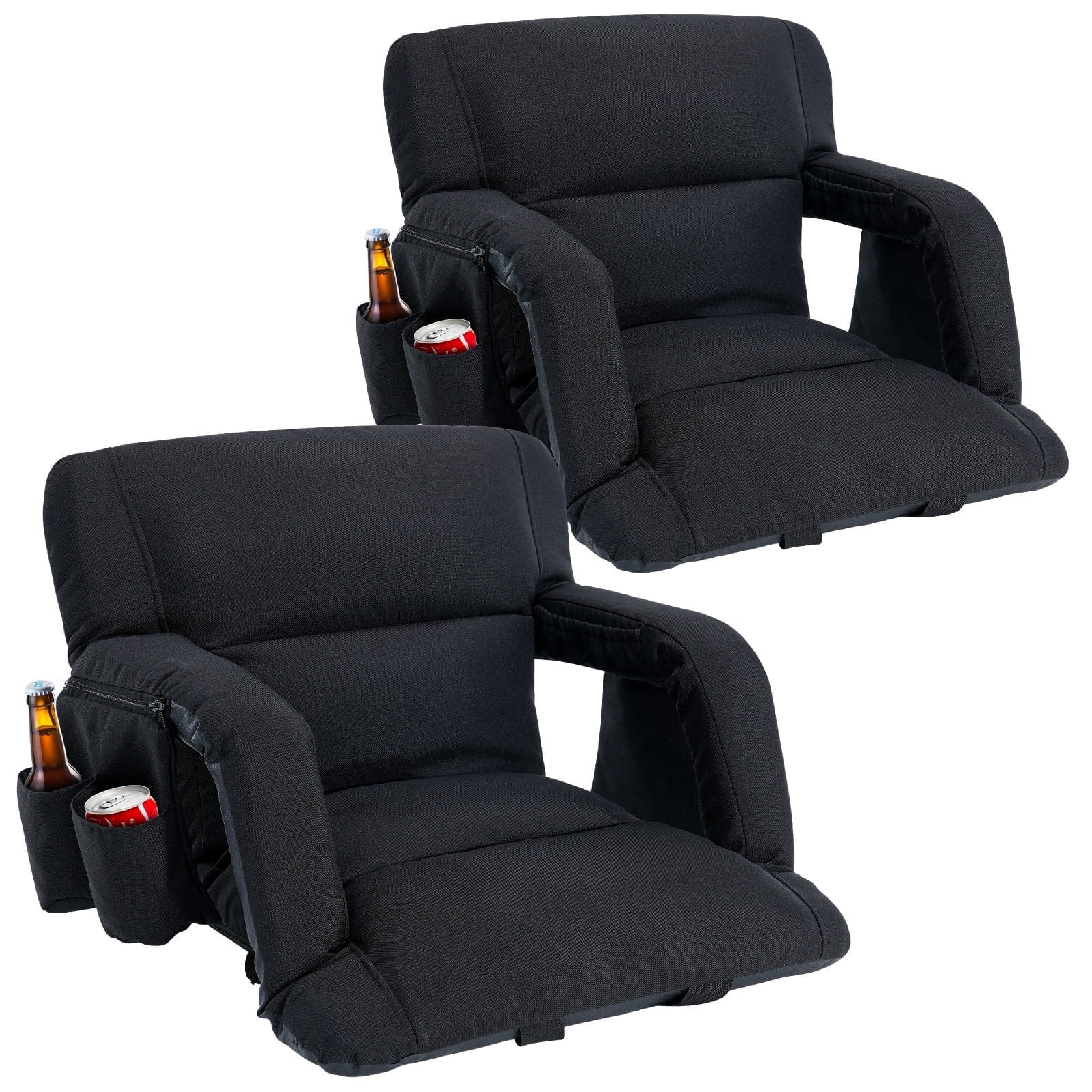 ABORON 2 Pack Stadium Seats for Bleachers with Back Support Wider 25 ...