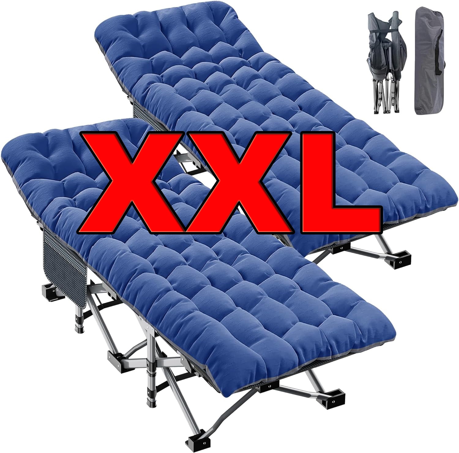 ABORON XXL Camping Cot for Adults & Kids, Portable, Foldable, 900lb ...