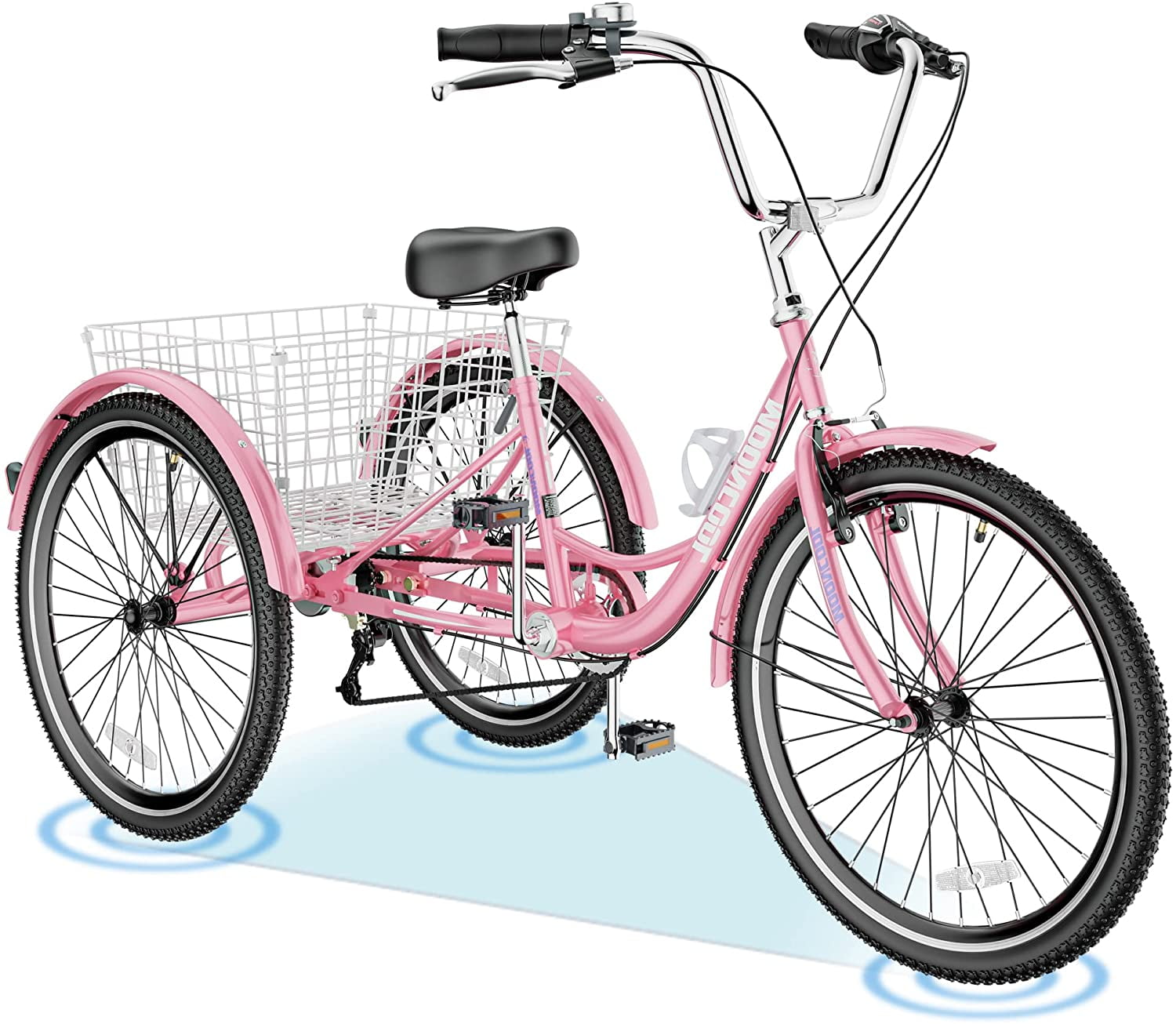 ABORON Adult Tricycle 20/24/26 inch, 7 Speed, 3 Wheel Bike with Cargo ...