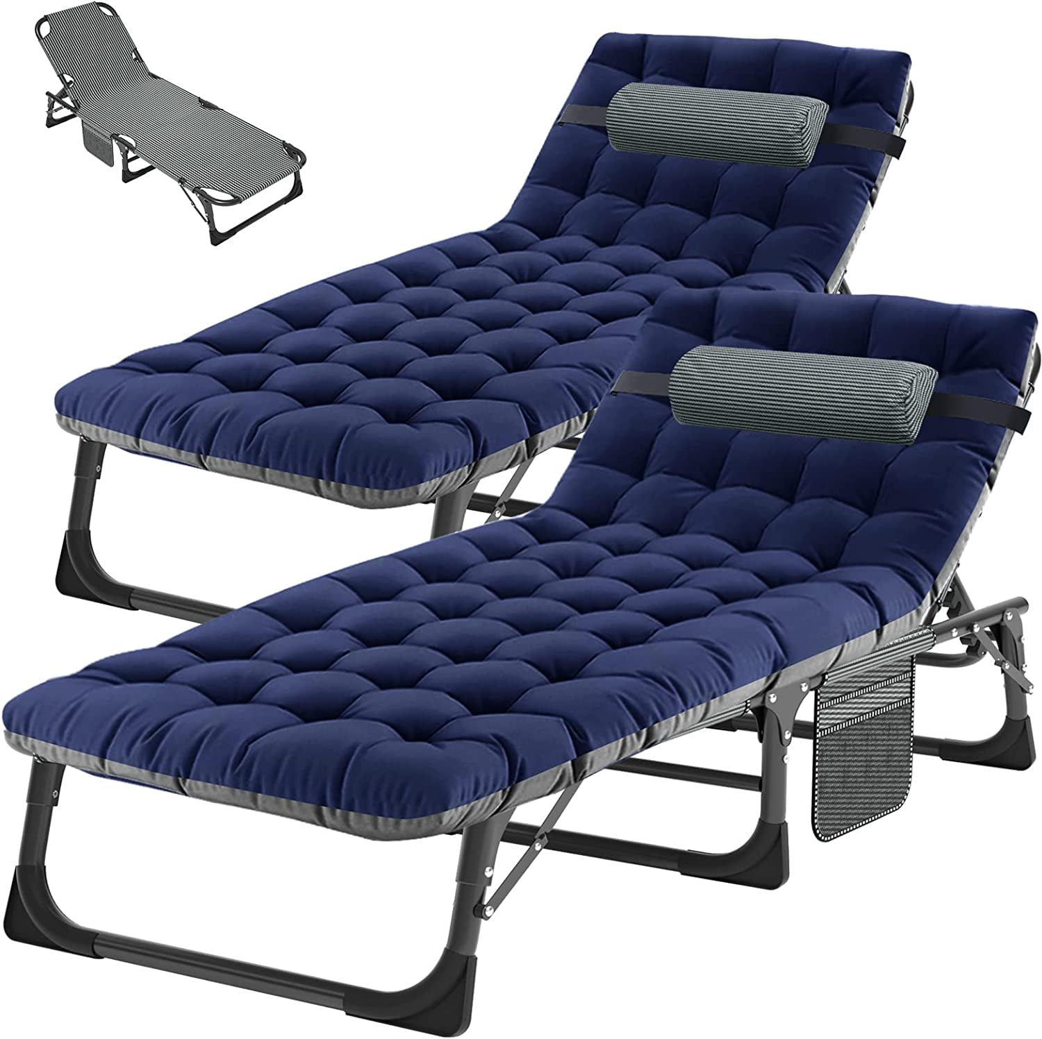 ABORON 5 Positions Camping Cots for Adults,Outdoor Folding Sleeping Cot ...