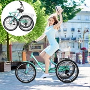 Lilypelle Adult Folding Tricycle with Low Step Through,7-Speed Three ...