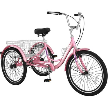 ABORON 26 inch 7 Speed Adult Folding Tricycles , 3-Wheels Cruiser Bike ...