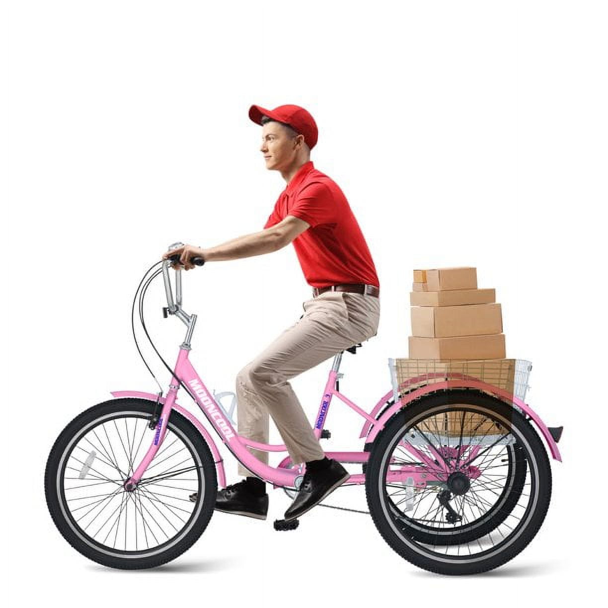 ABORON Adult Tricycles, 7 Speed Adult Trikes 20/24/26 inch 3 Wheel ...