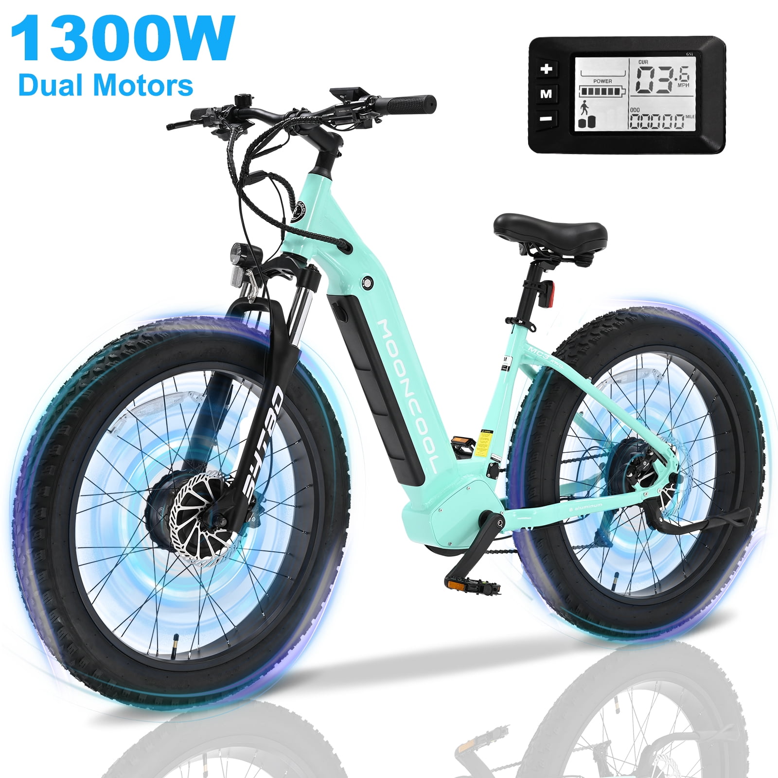 ABORON Electric Bike for Adults, 1000W Dual Motor AWD MTB，48V 15AH ...
