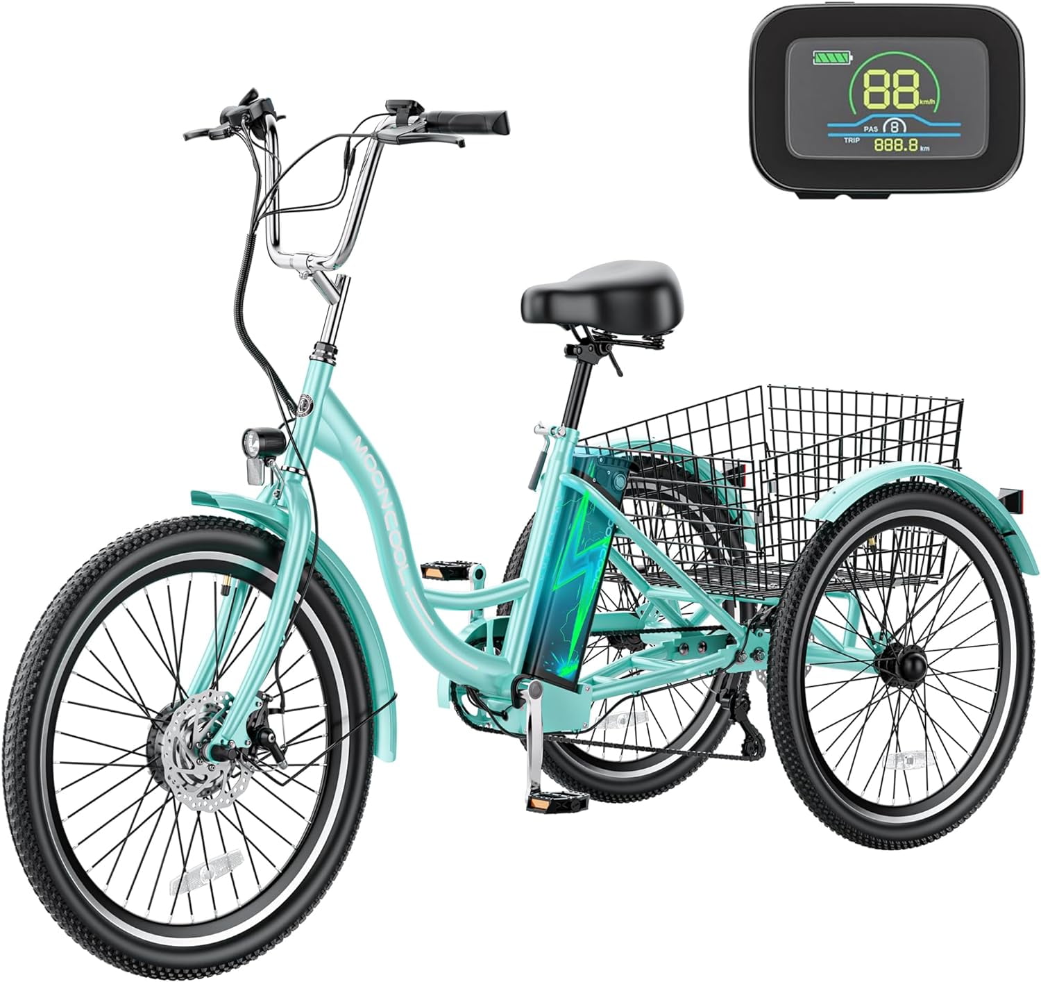 ABORON Electric Tricycle for Adults, 350W 36V Electric Trike Motorized ...