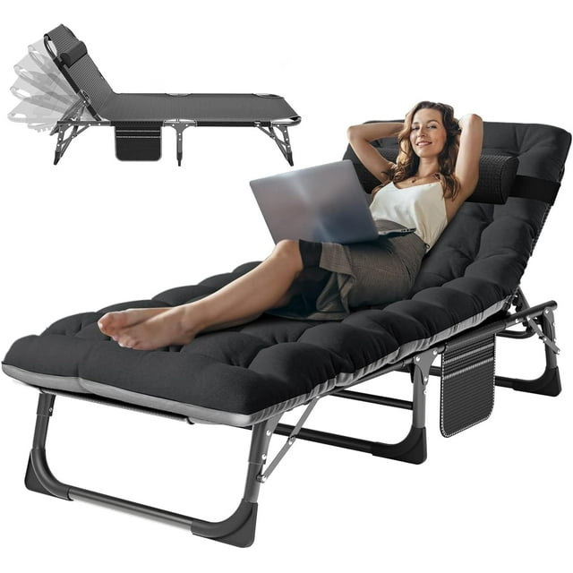 ABORON Foldable Camping Cots for Adults, Double Layer 1200D 500lb ...