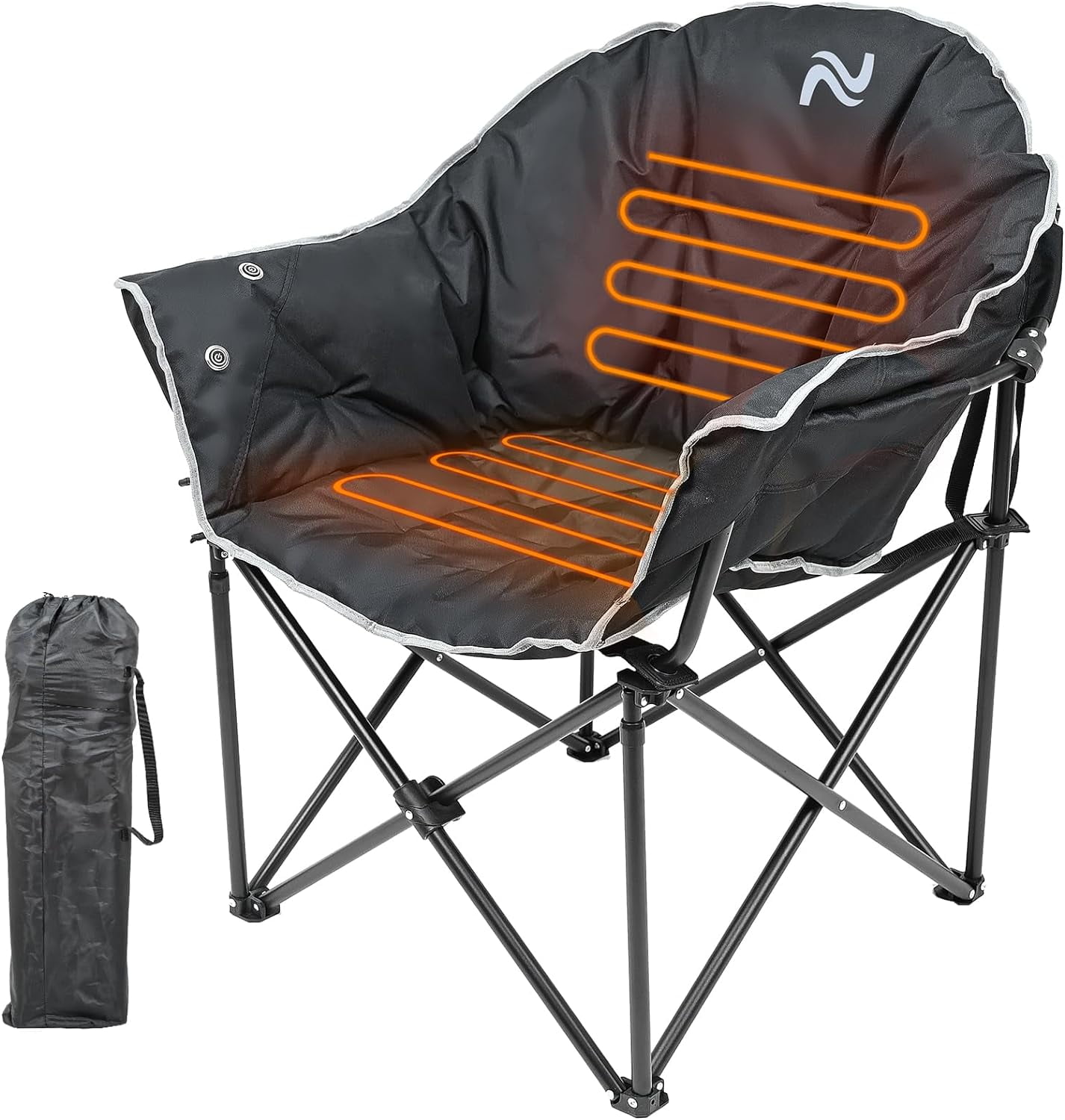 Aboron Heated Camping Chair Portable Heated Camping Chairs Outdoor