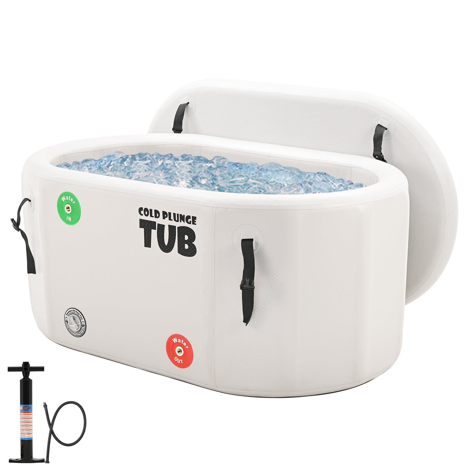 ABORON Ice Bath Tub Cold Plunge Tub with Cover for Athletes, 185 ...