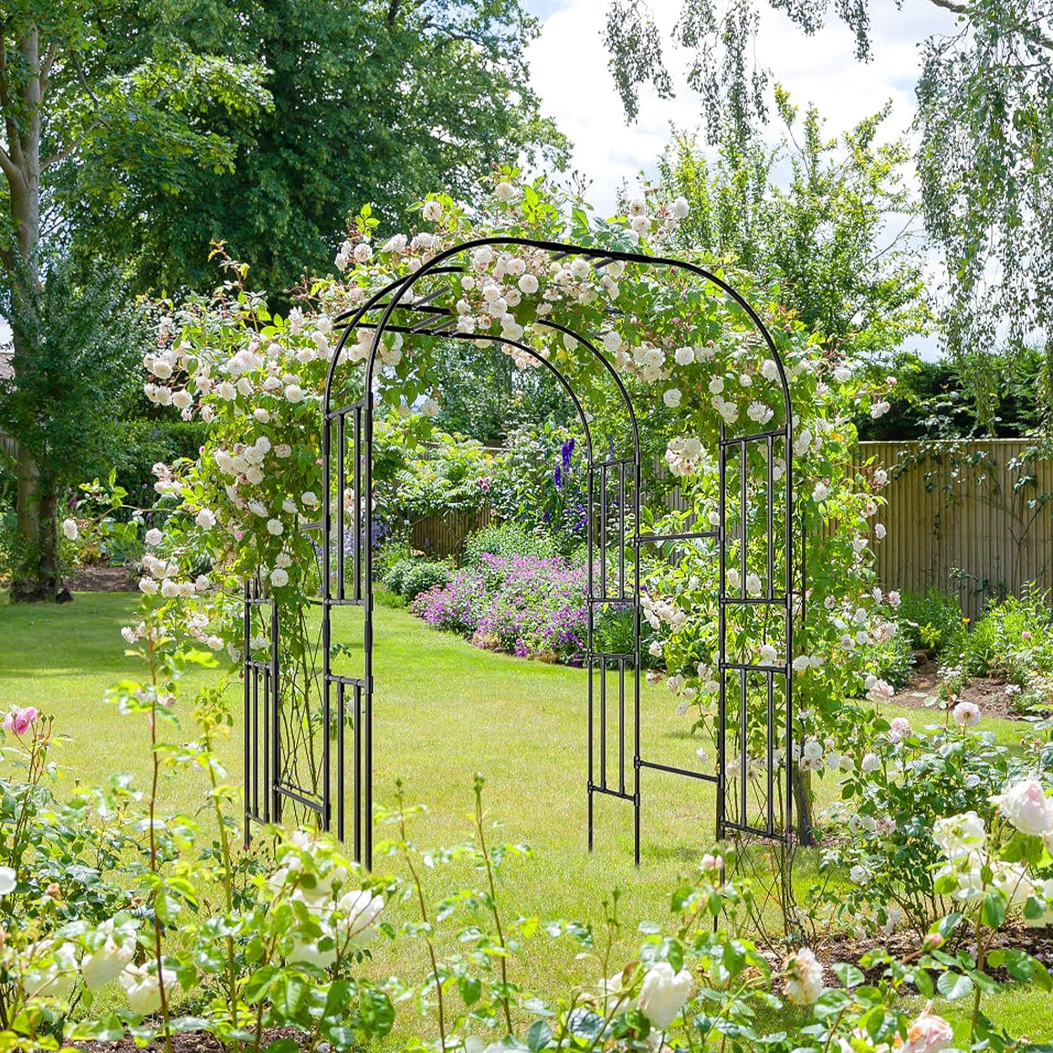 UBesGoo 6.5ft Arch for Ceremony Wedding Arches Garden Arbor for Party ...