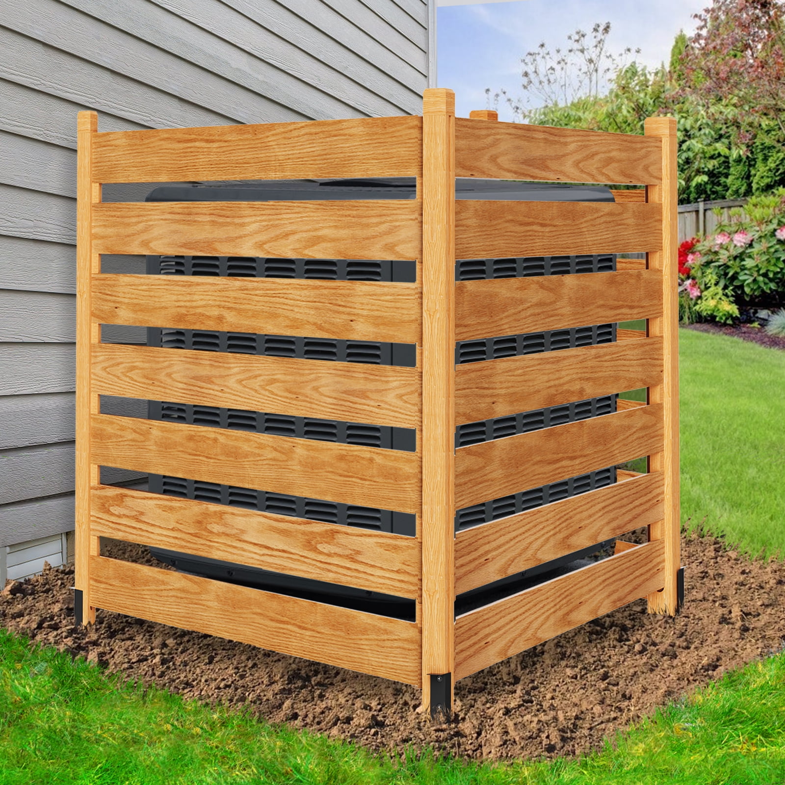 ABORON Outdoor Air Conditioner Fence,Privacy Fence Panels Screen ...