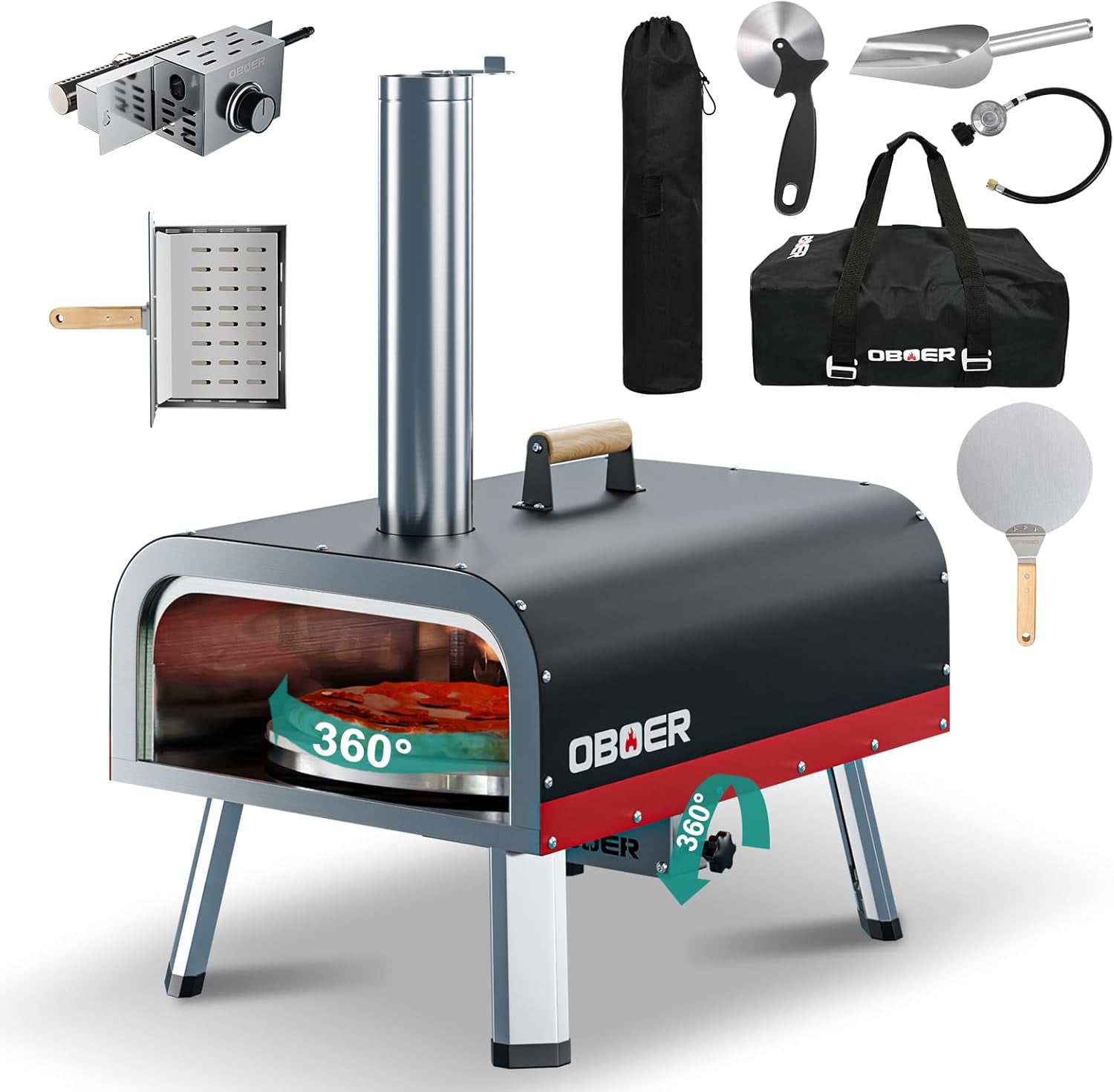 Portable Stainless Steel Pizza Oven with Gas Burner Nepal | Ubuy