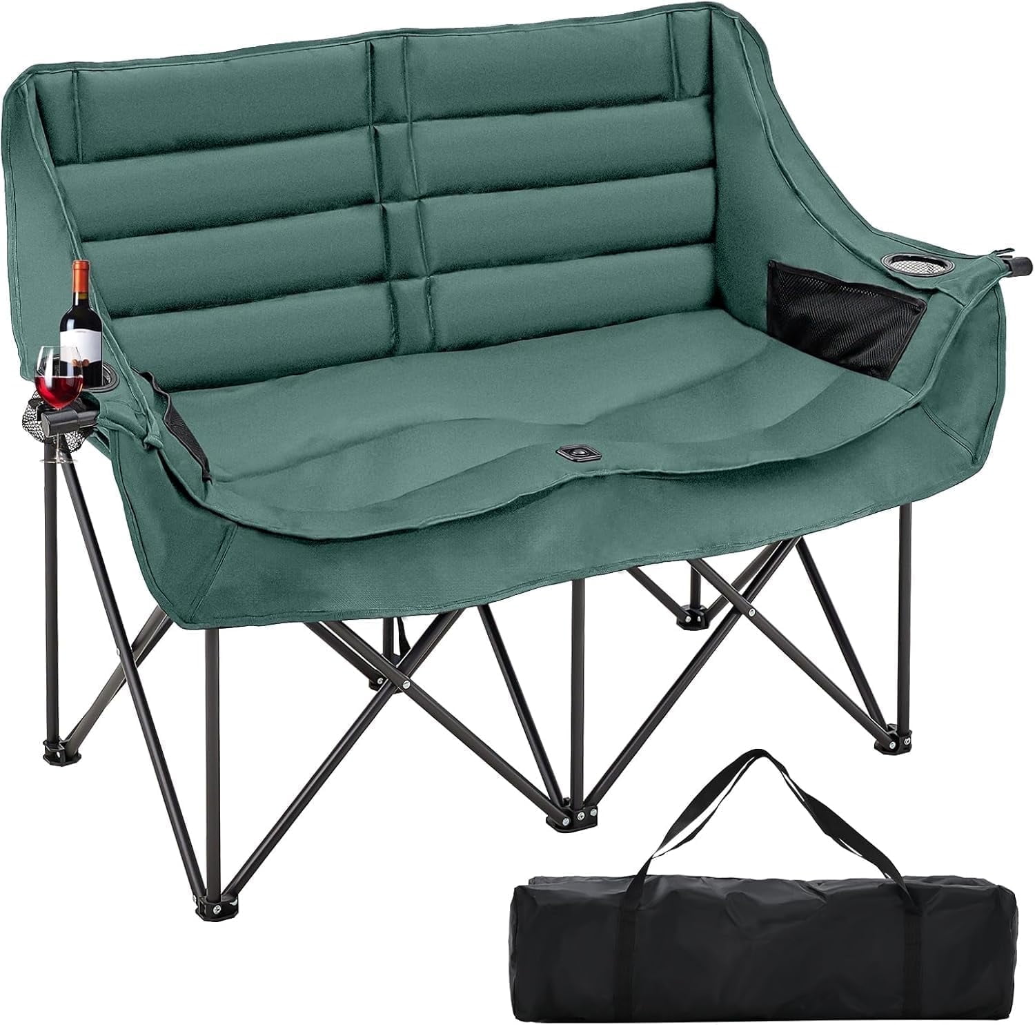 ABORON Oversized Double Camping Chair - 2-Person Folding Chairs for ...