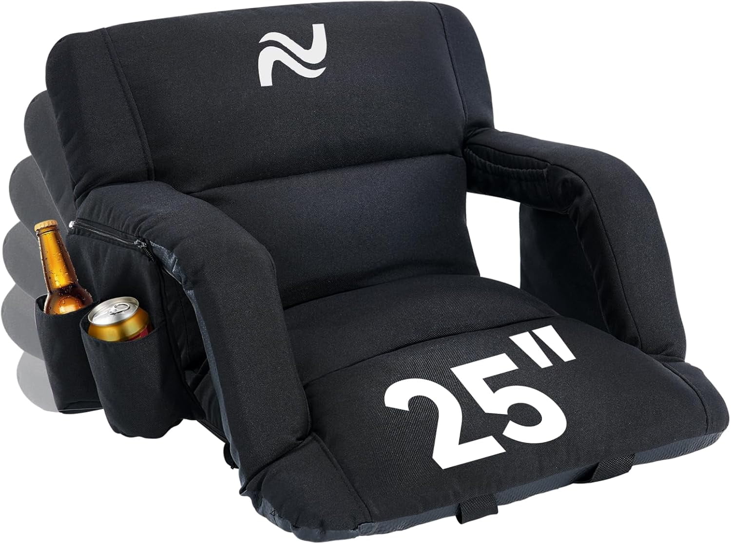 ABORON Stadium Seat with Back Support - 25" Extra Wide Padded Bleacher ...